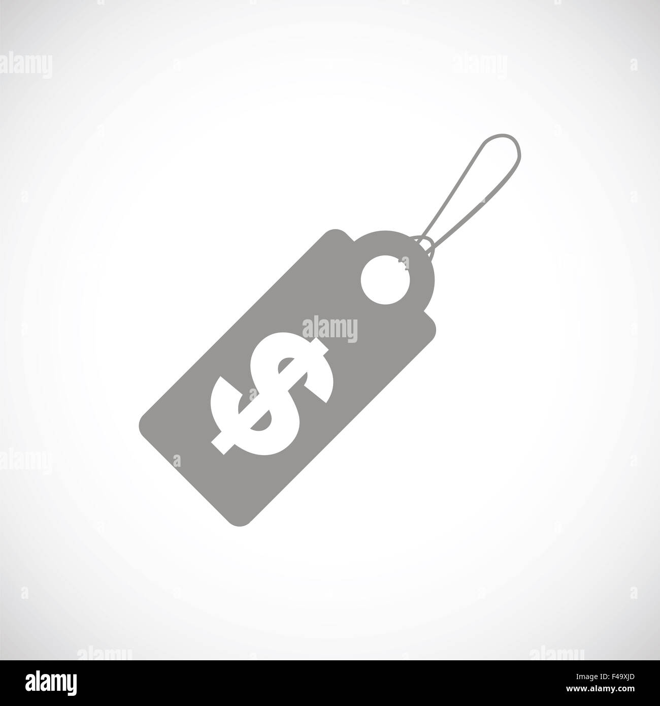 Dollar tag black icon Stock Photo - Alamy