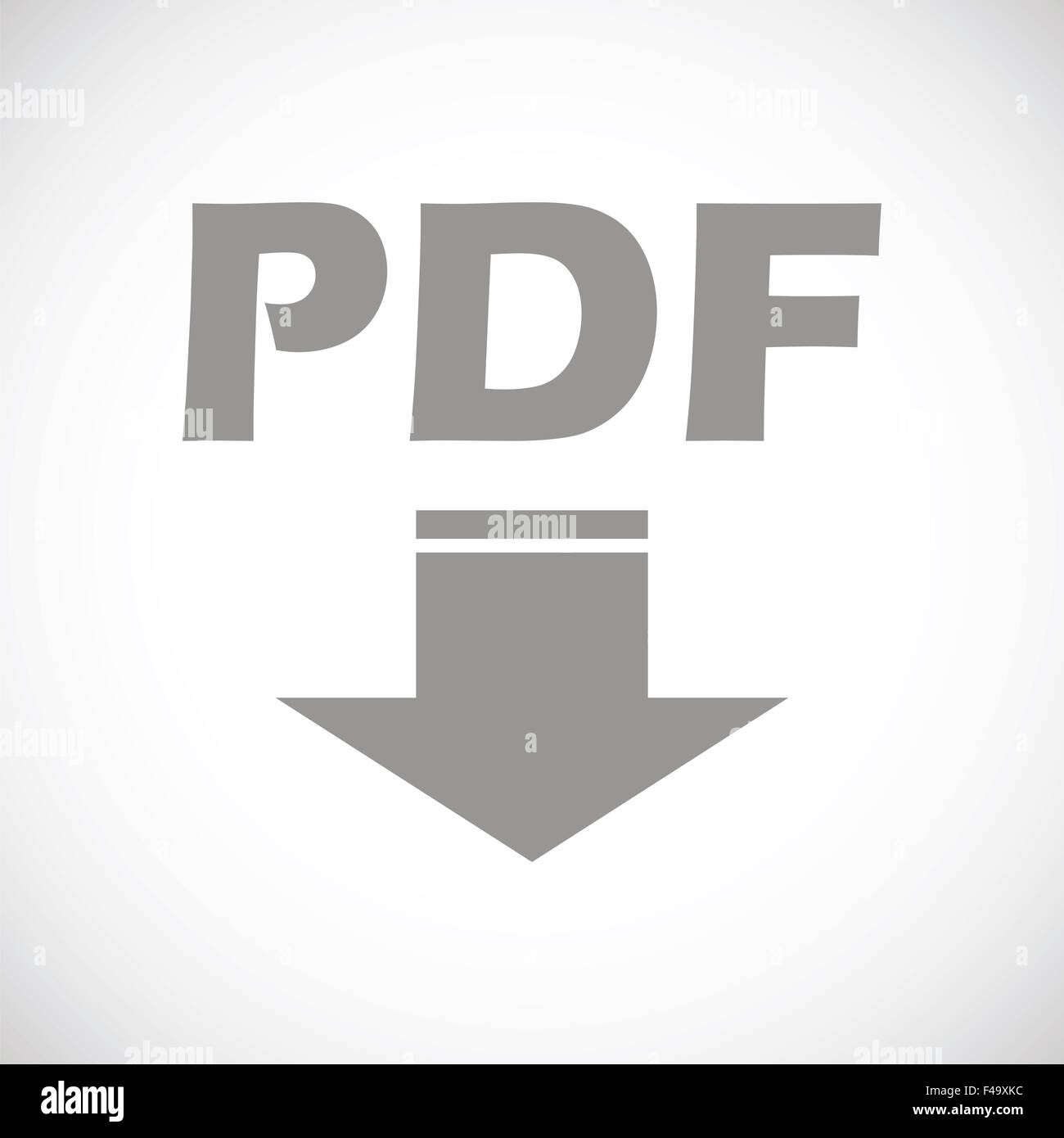 Pdf black icon Stock Photo - Alamy