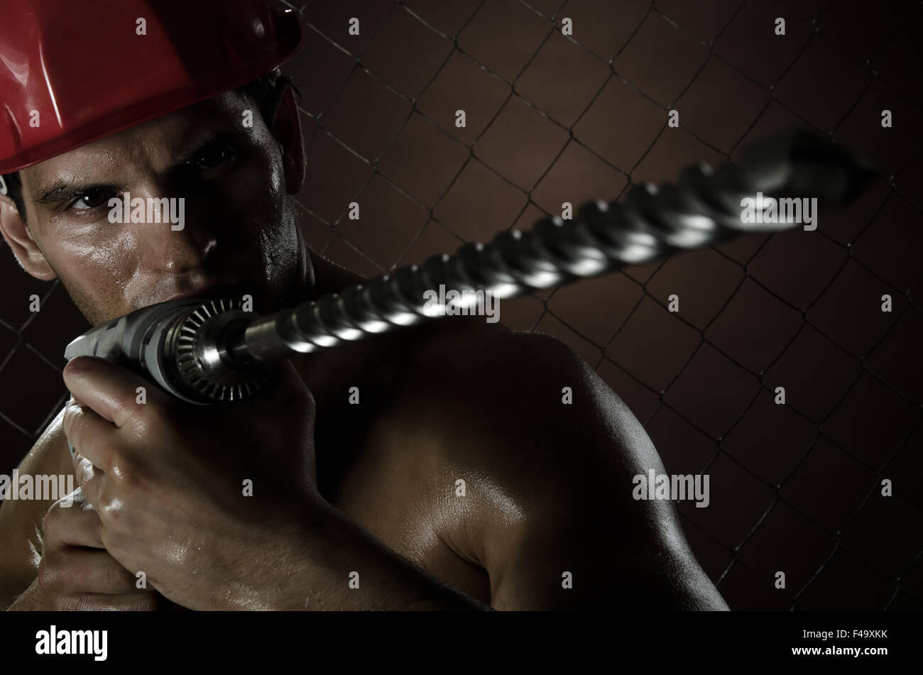 Driller drill hi-res stock photography and images - Alamy