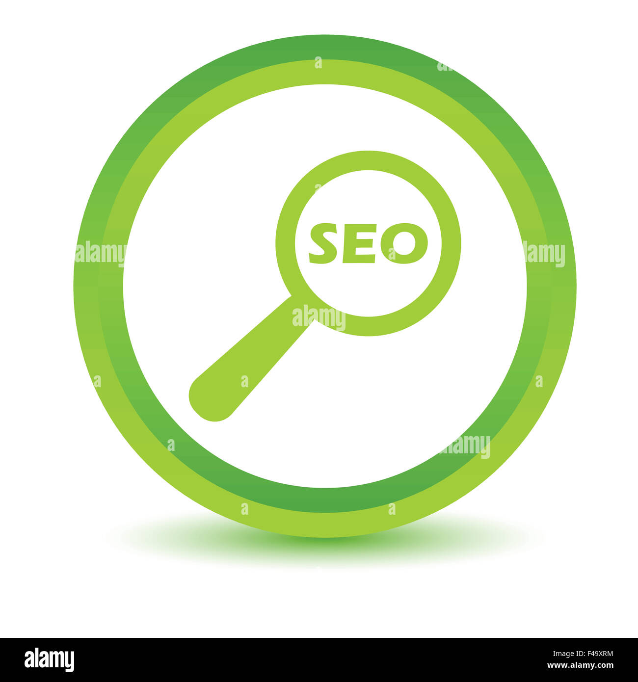Green seo optimization icon isolated Cut Out Stock Images & Pictures ...