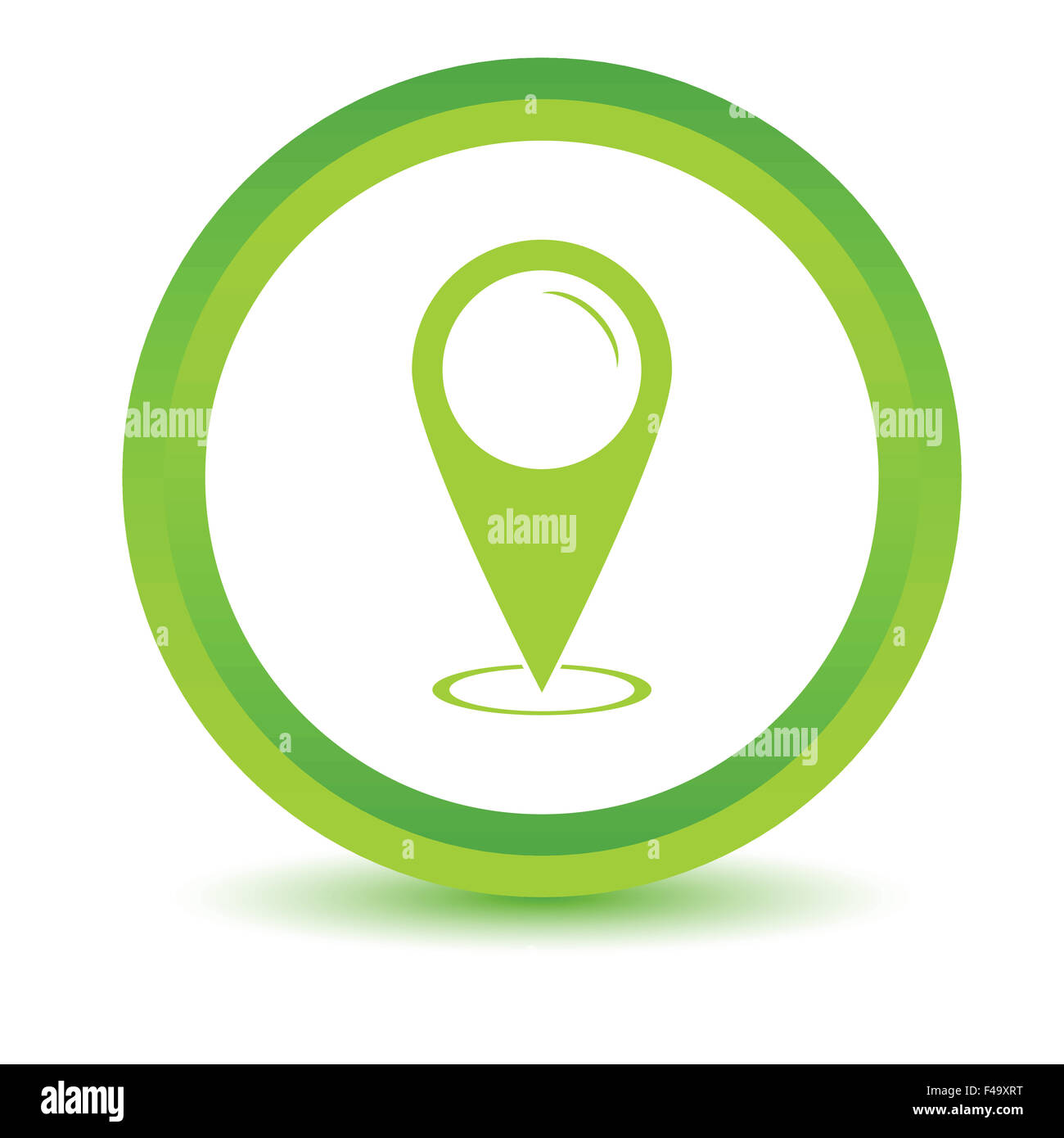 Green Pointer icon Stock Photo - Alamy