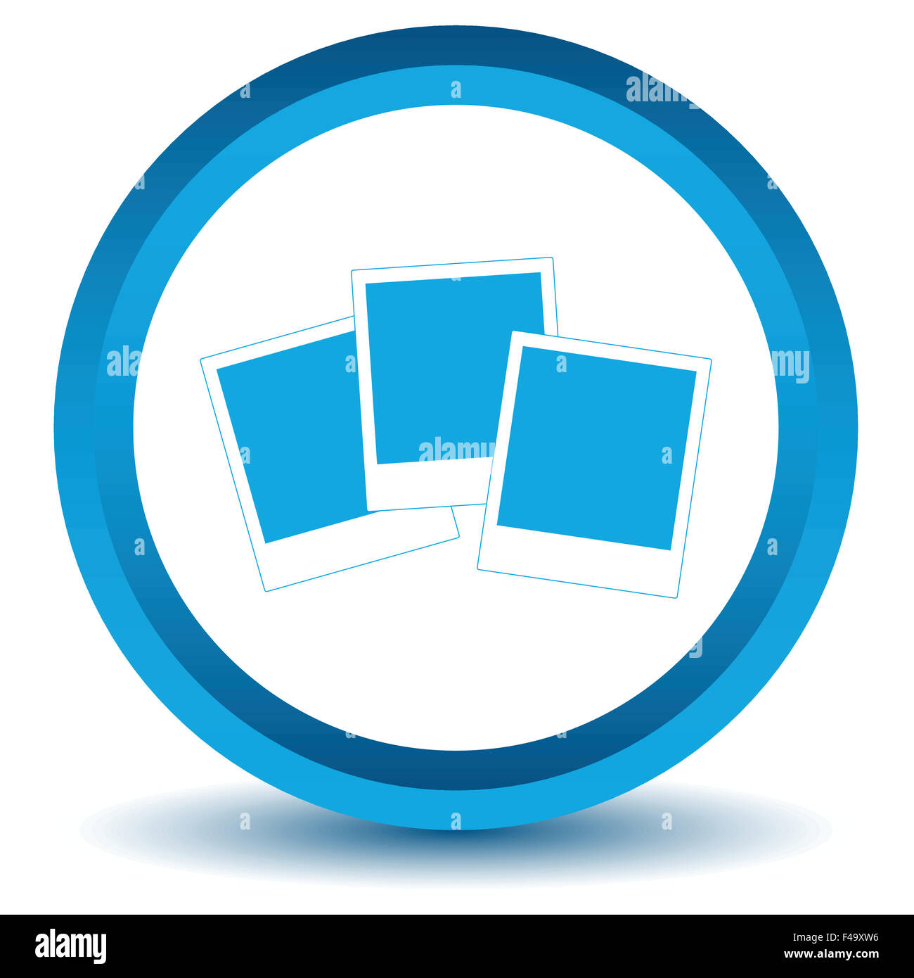 Blue photo icon Stock Photo - Alamy