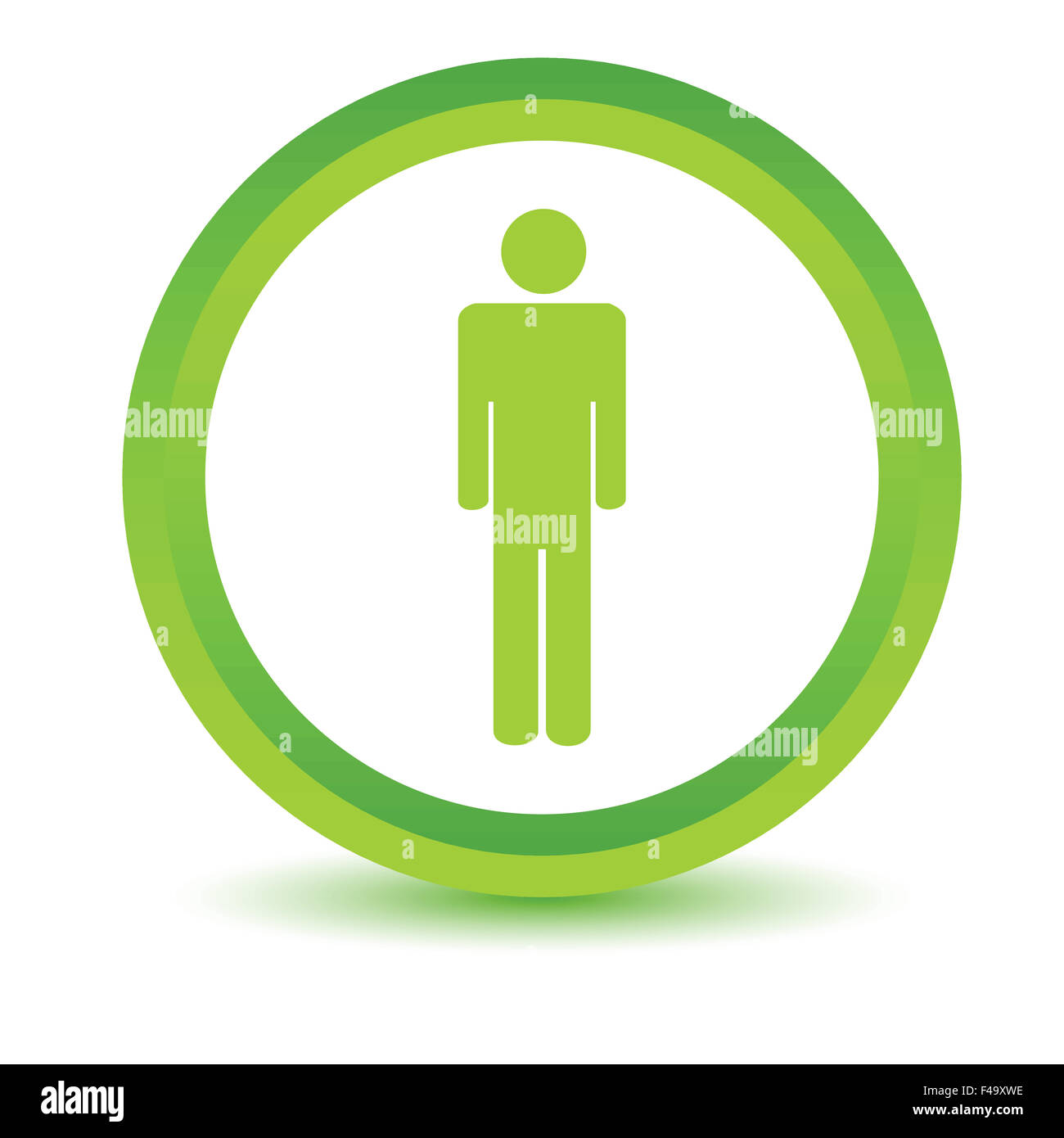 Green man icon Stock Photo - Alamy