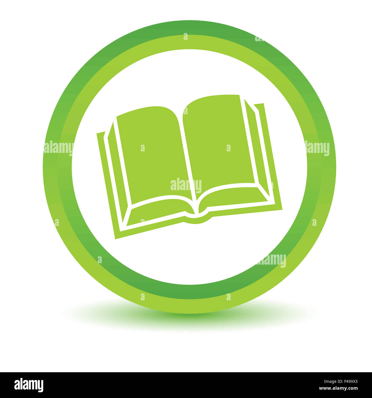 Green book icon Stock Photo - Alamy