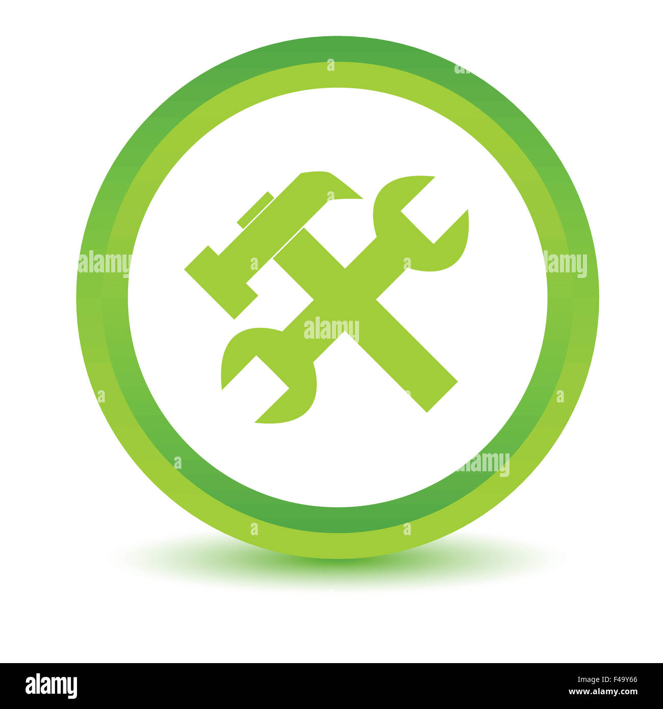 Green repair icon Stock Photo - Alamy