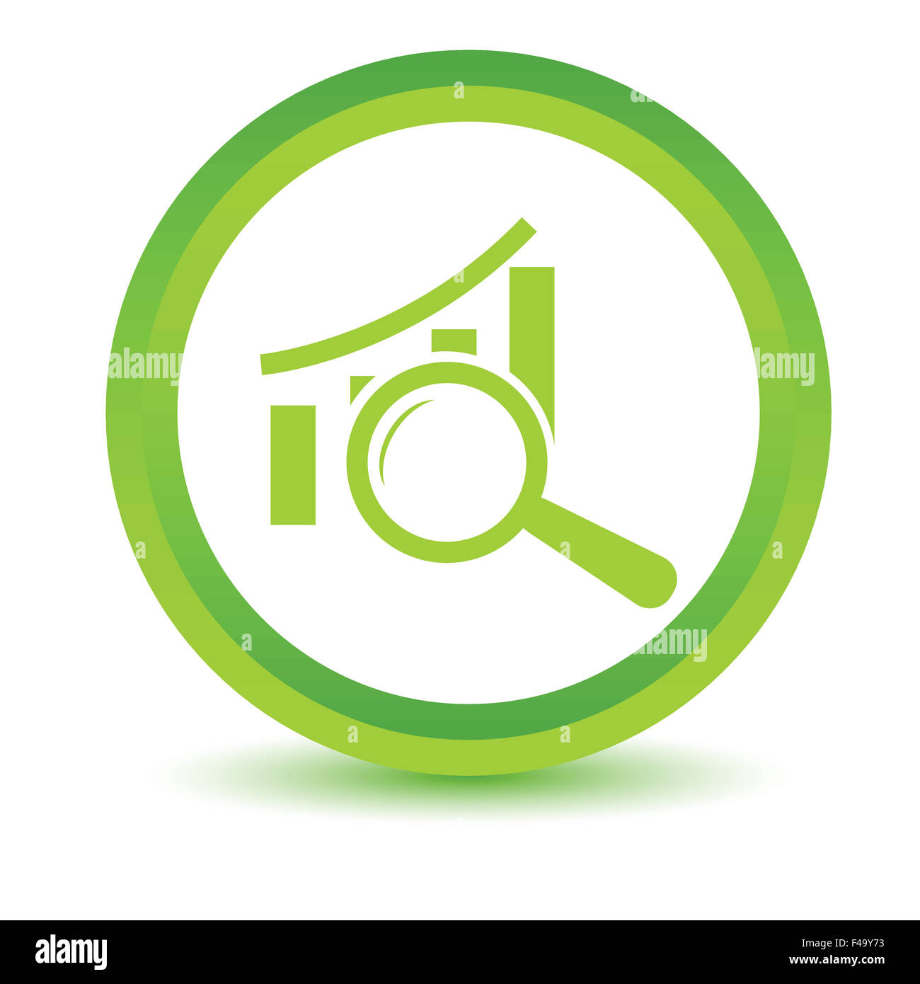 Green Graph scan icon Stock Photo - Alamy