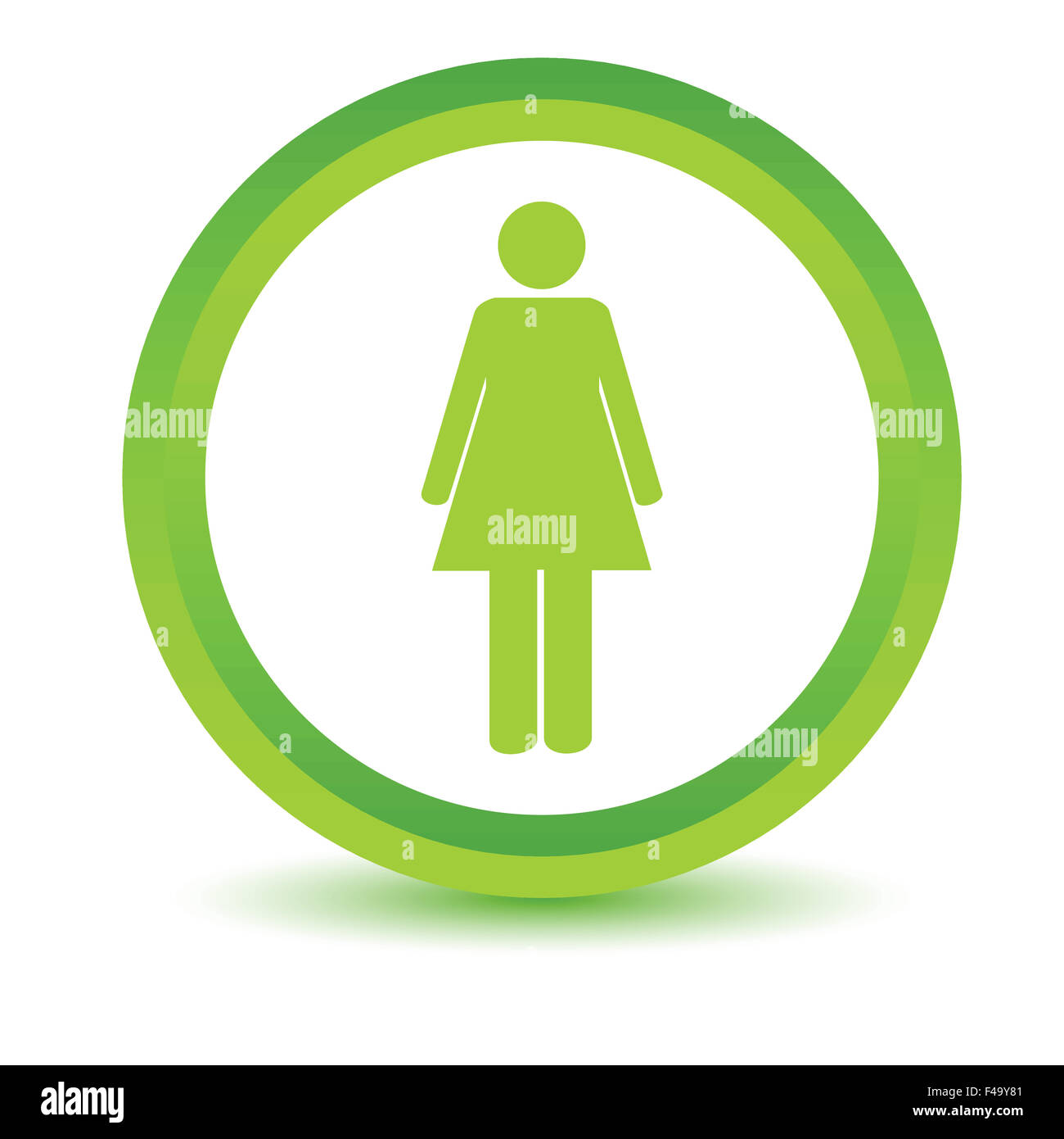 Green woman icon Stock Photo - Alamy