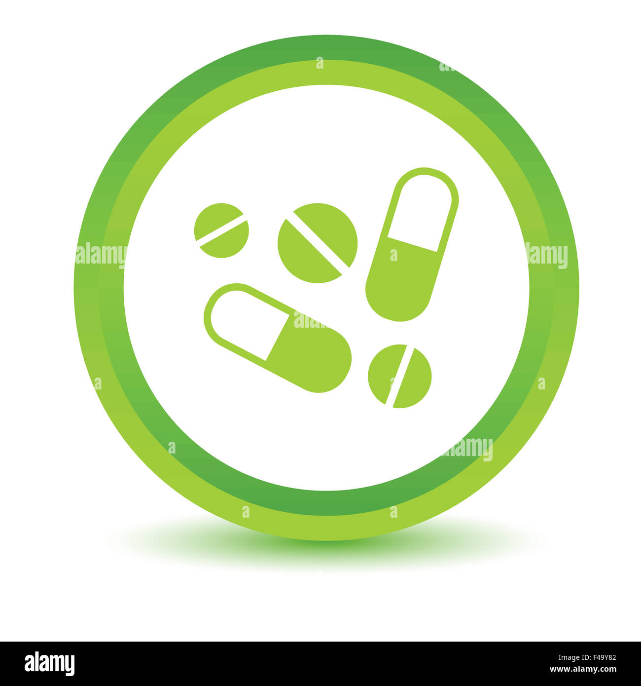 Green medicine icon Stock Photo - Alamy