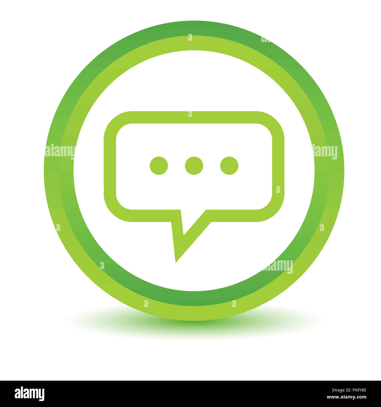 Green Talk icon Stock Photo - Alamy