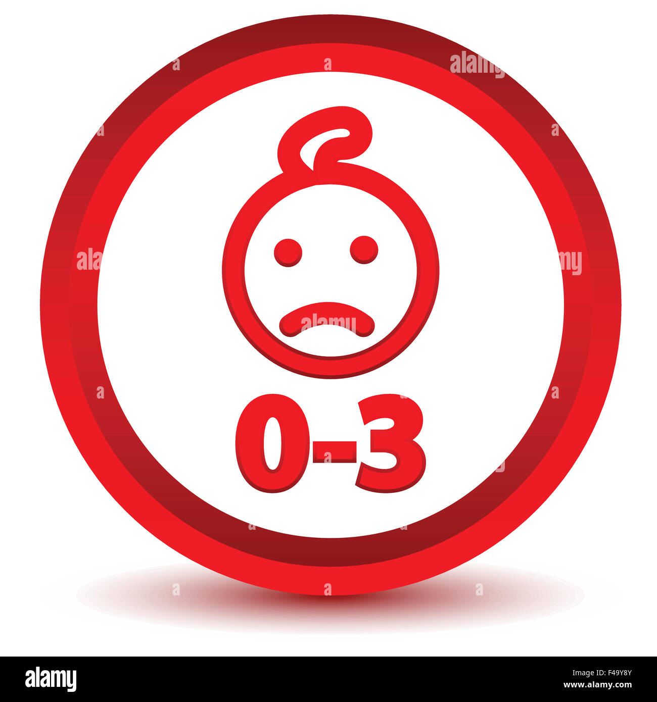 Children under three years icon Stock Photo - Alamy