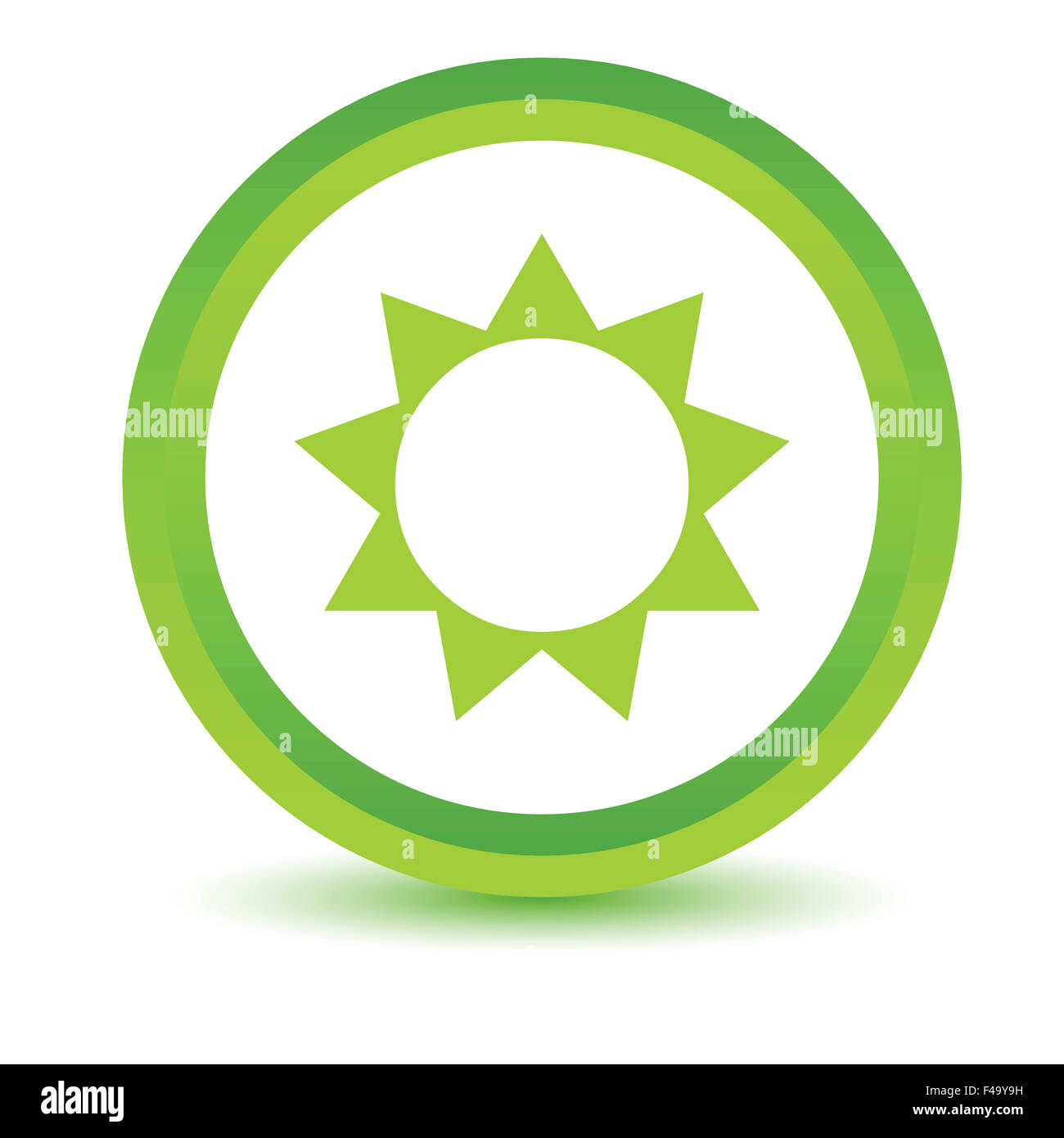 Sun symbol green hi-res stock photography and images - Alamy