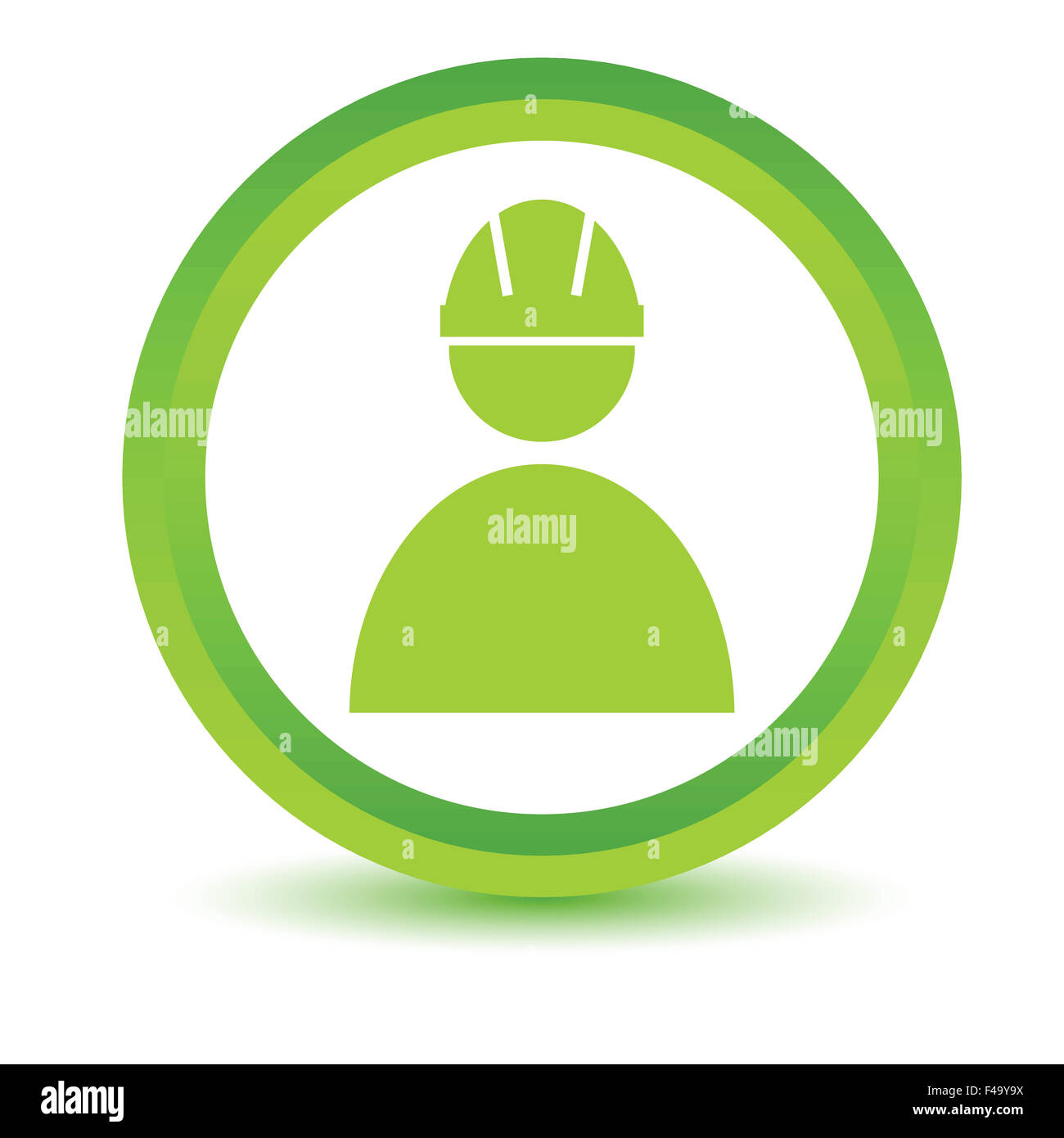 Green Working icon Stock Photo - Alamy
