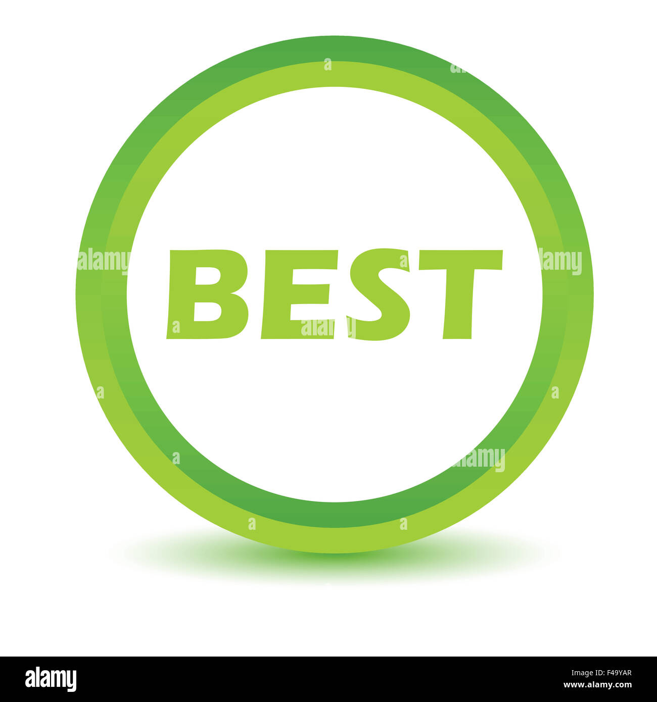 Green best icon Stock Photo - Alamy