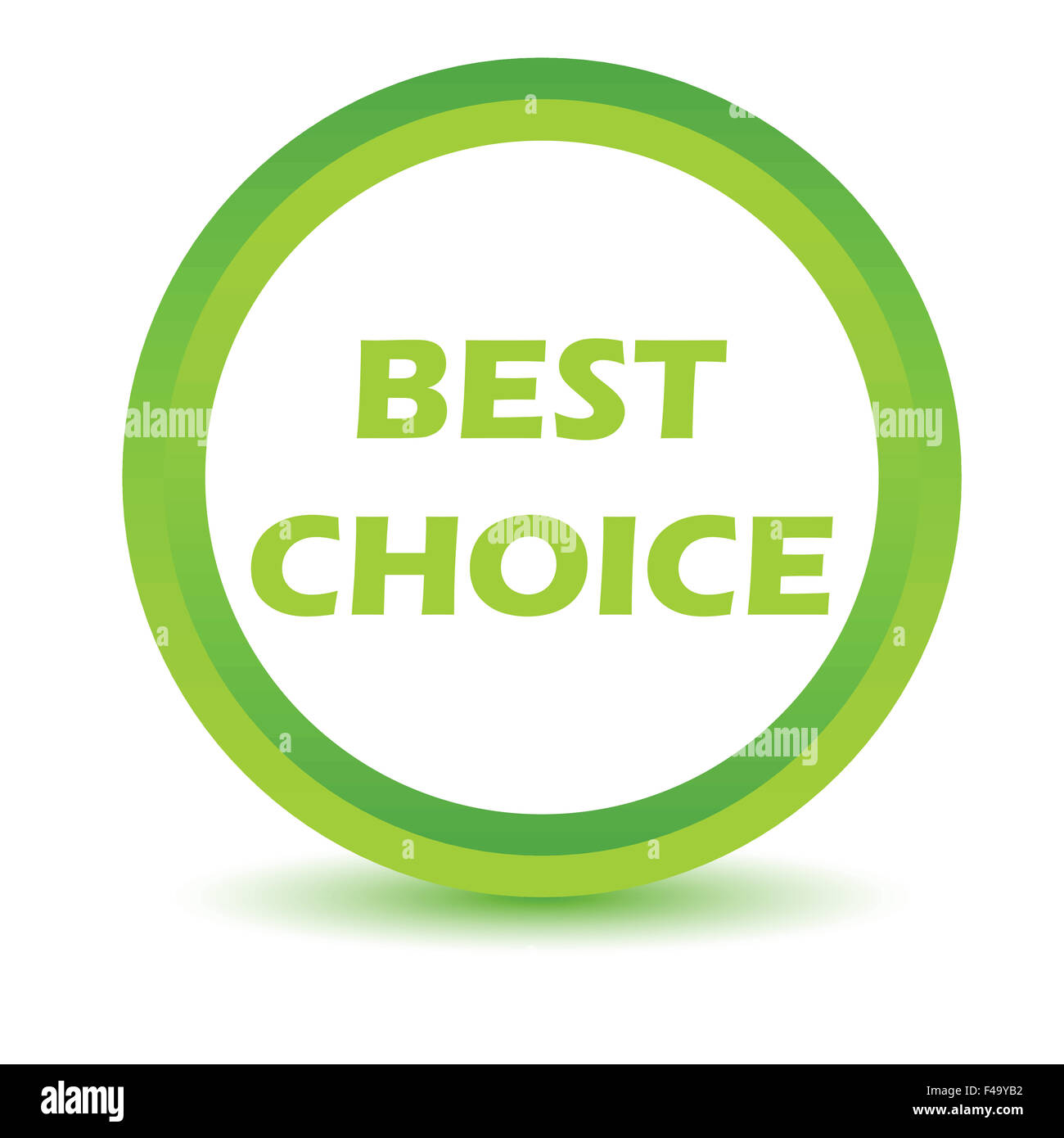 Green best choice icon Stock Photo - Alamy