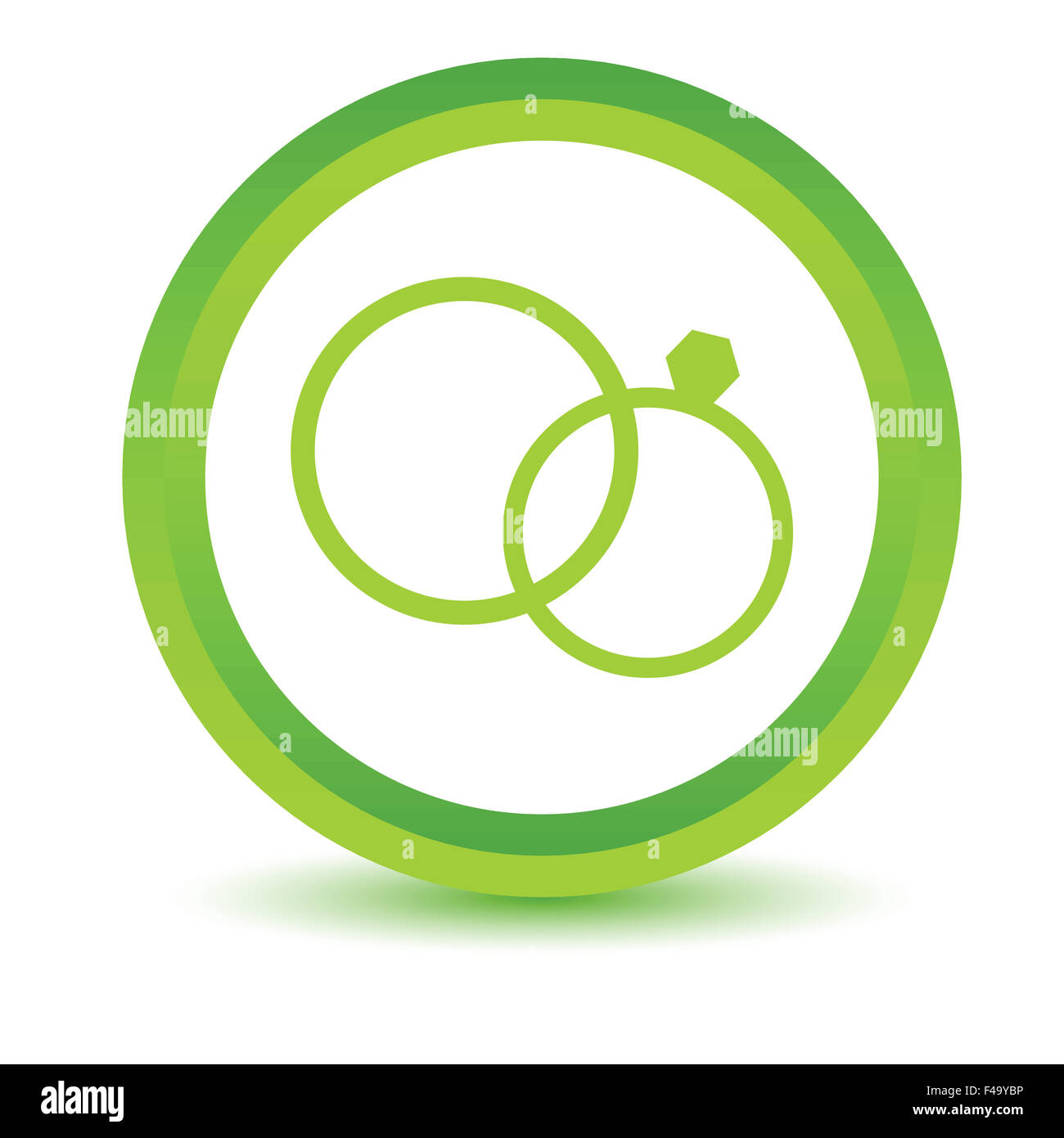 Green Marriage icon Stock Photo - Alamy