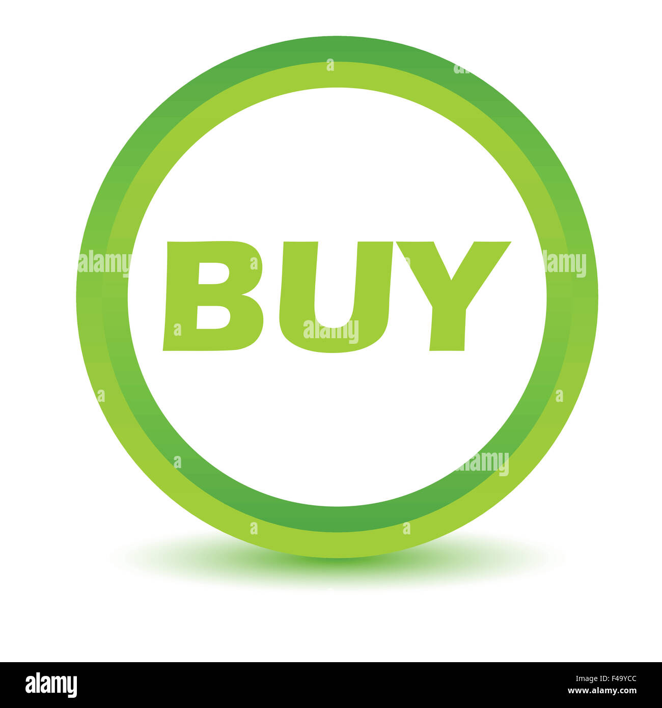 Green buy icon Stock Photo - Alamy