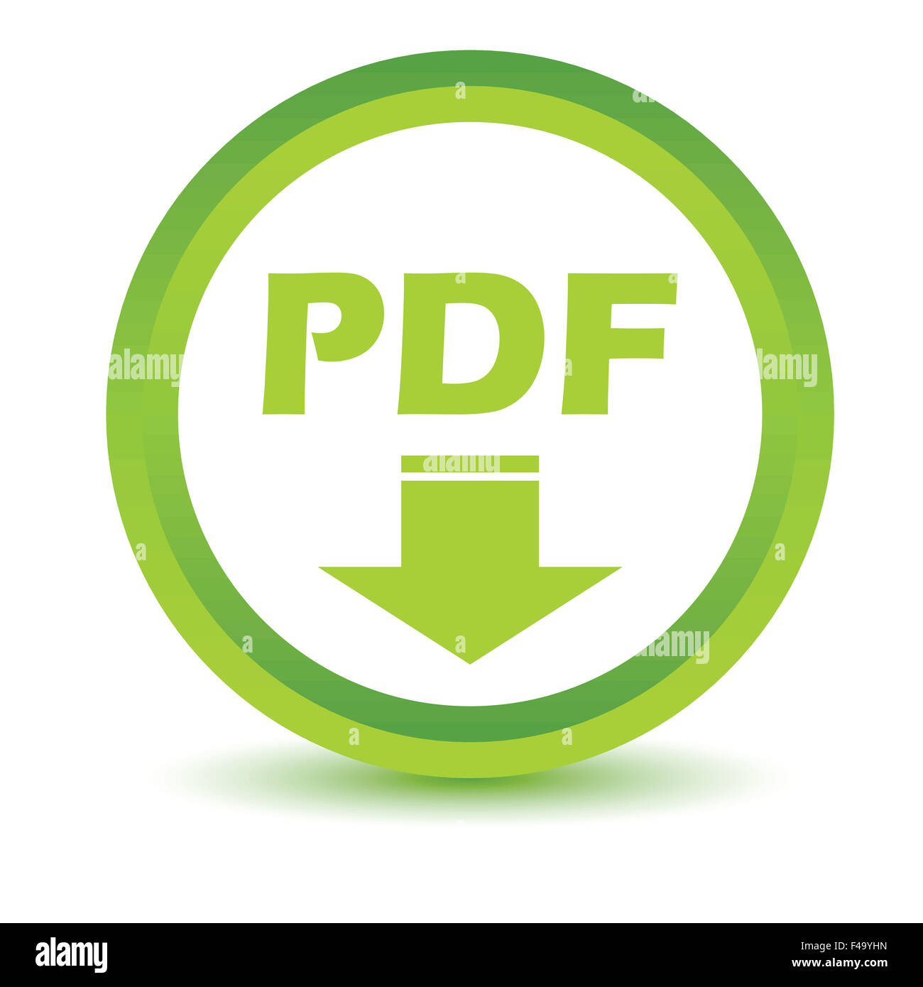 Green Pdf icon Stock Photo - Alamy