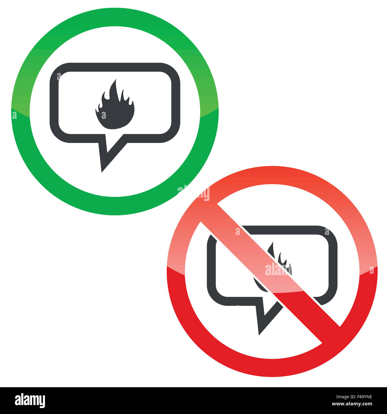 Fire signs hi-res stock photography and images - Alamy