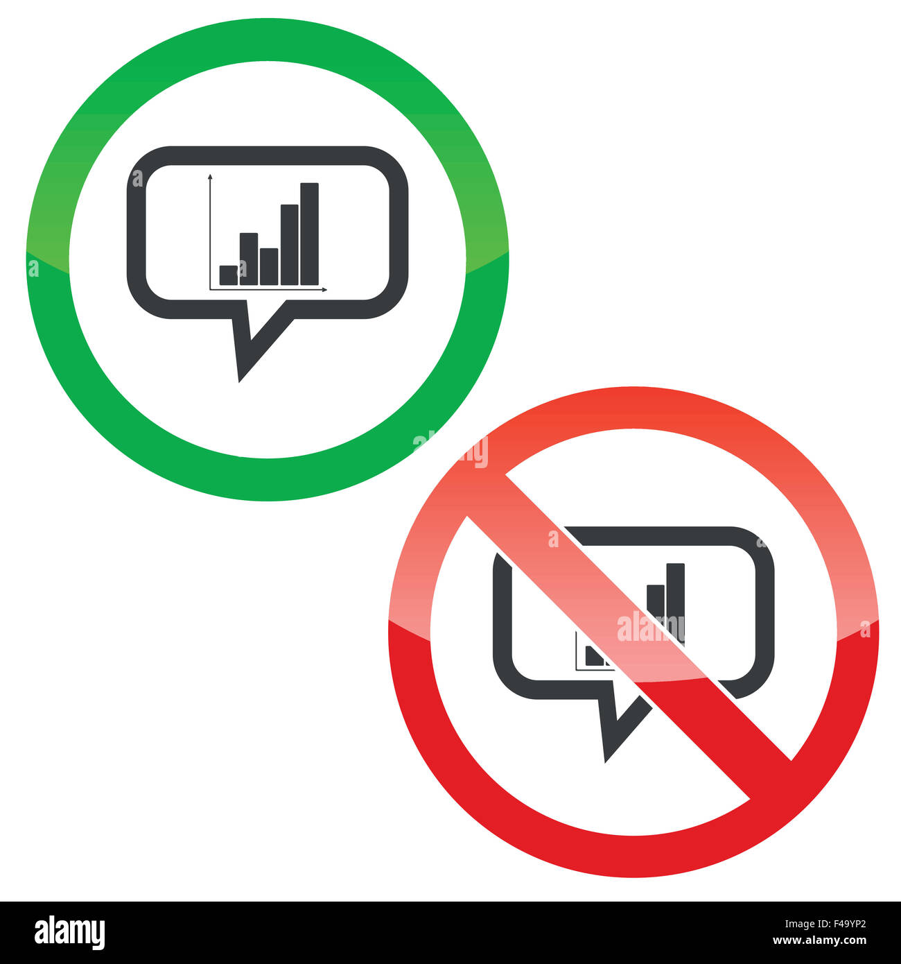 Graphic message permission signs Stock Photo - Alamy