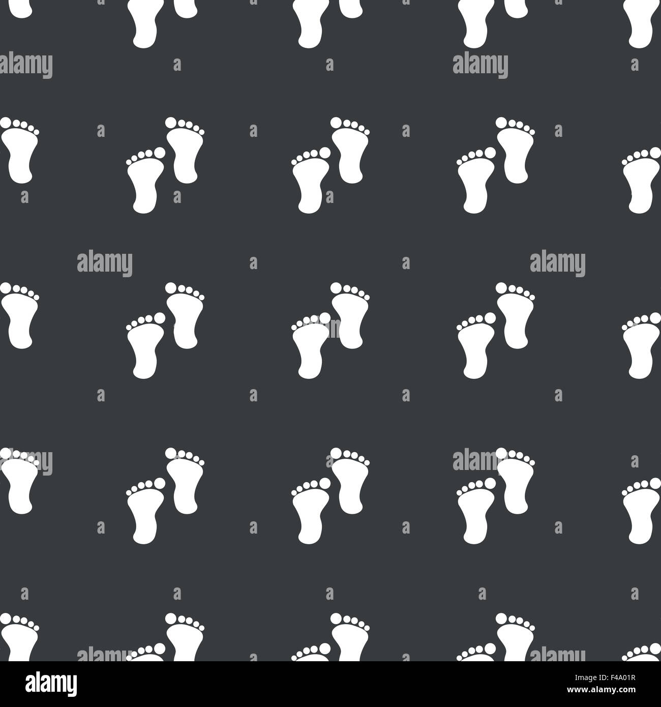 Straight black footprint pattern Stock Photo - Alamy