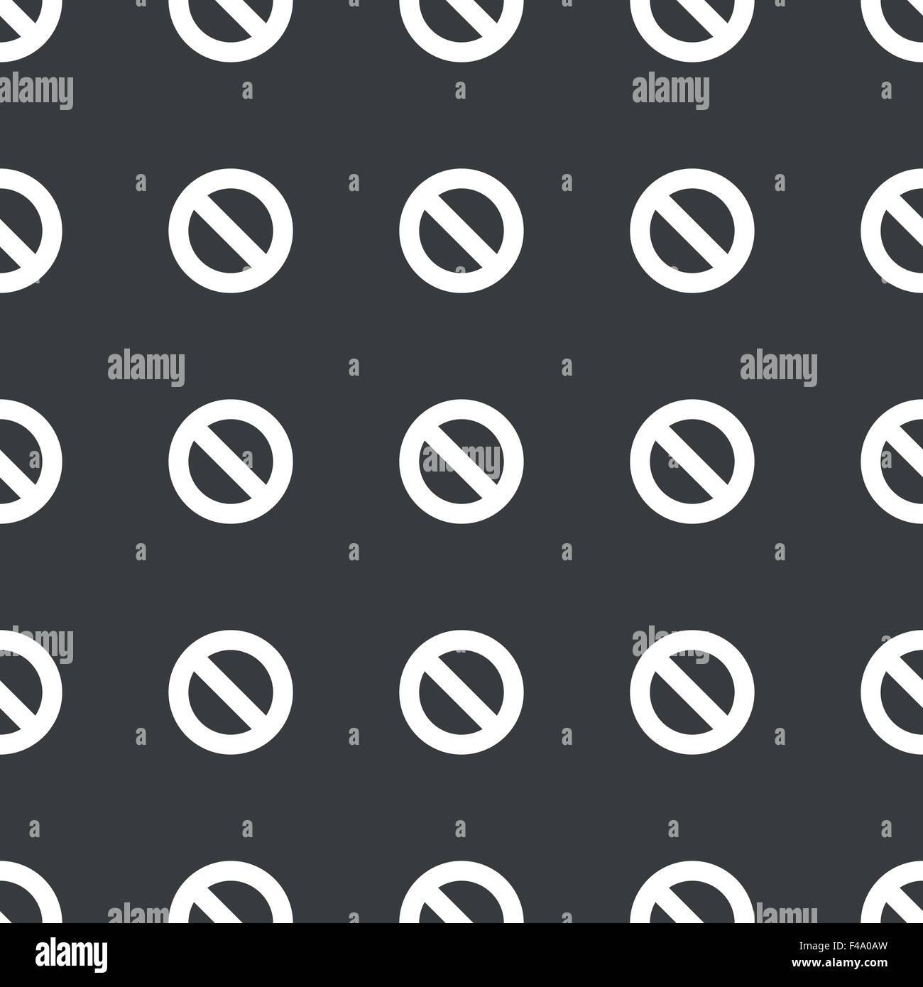 Straight black NO sign pattern Stock Photo - Alamy