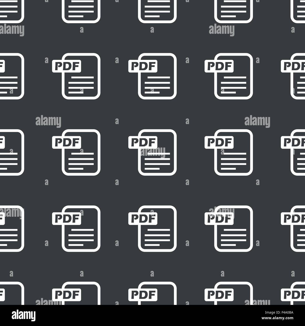Straight black PDF file pattern Stock Photo - Alamy