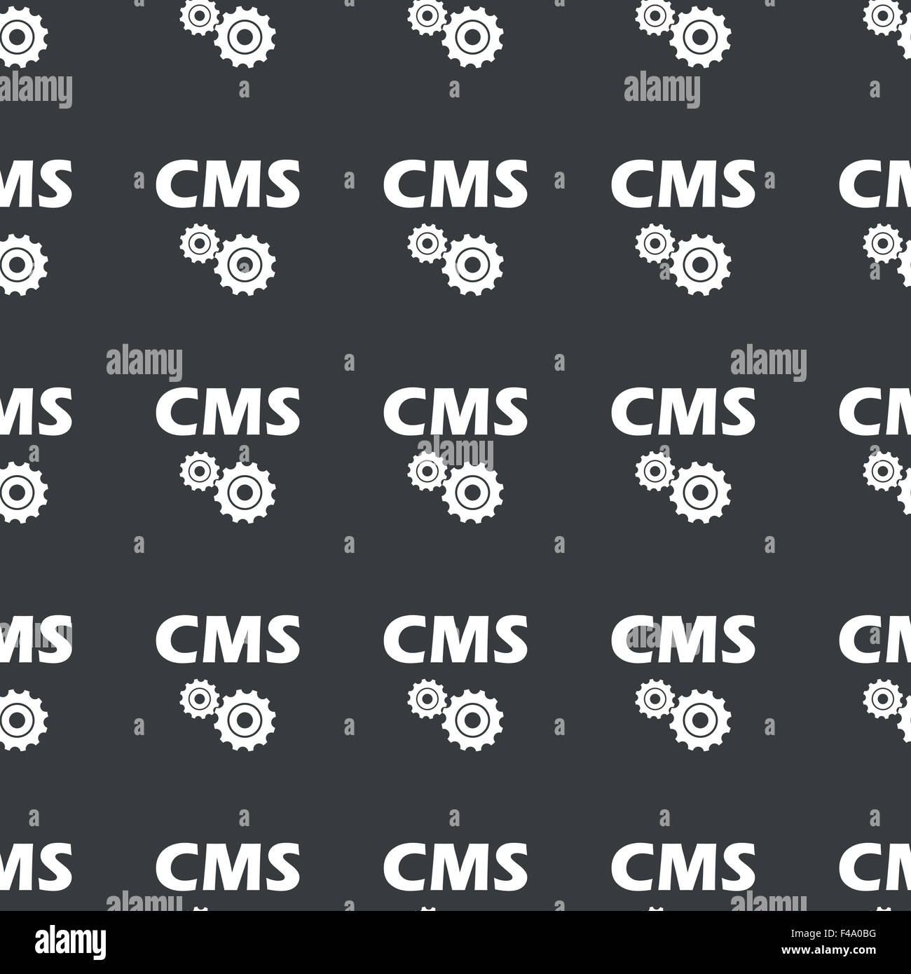 Straight black CMS settings pattern Stock Photo - Alamy