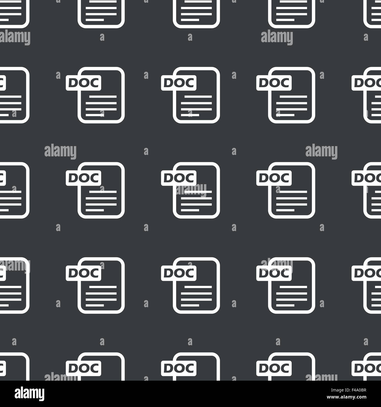 Straight black DOC file pattern Stock Photo - Alamy