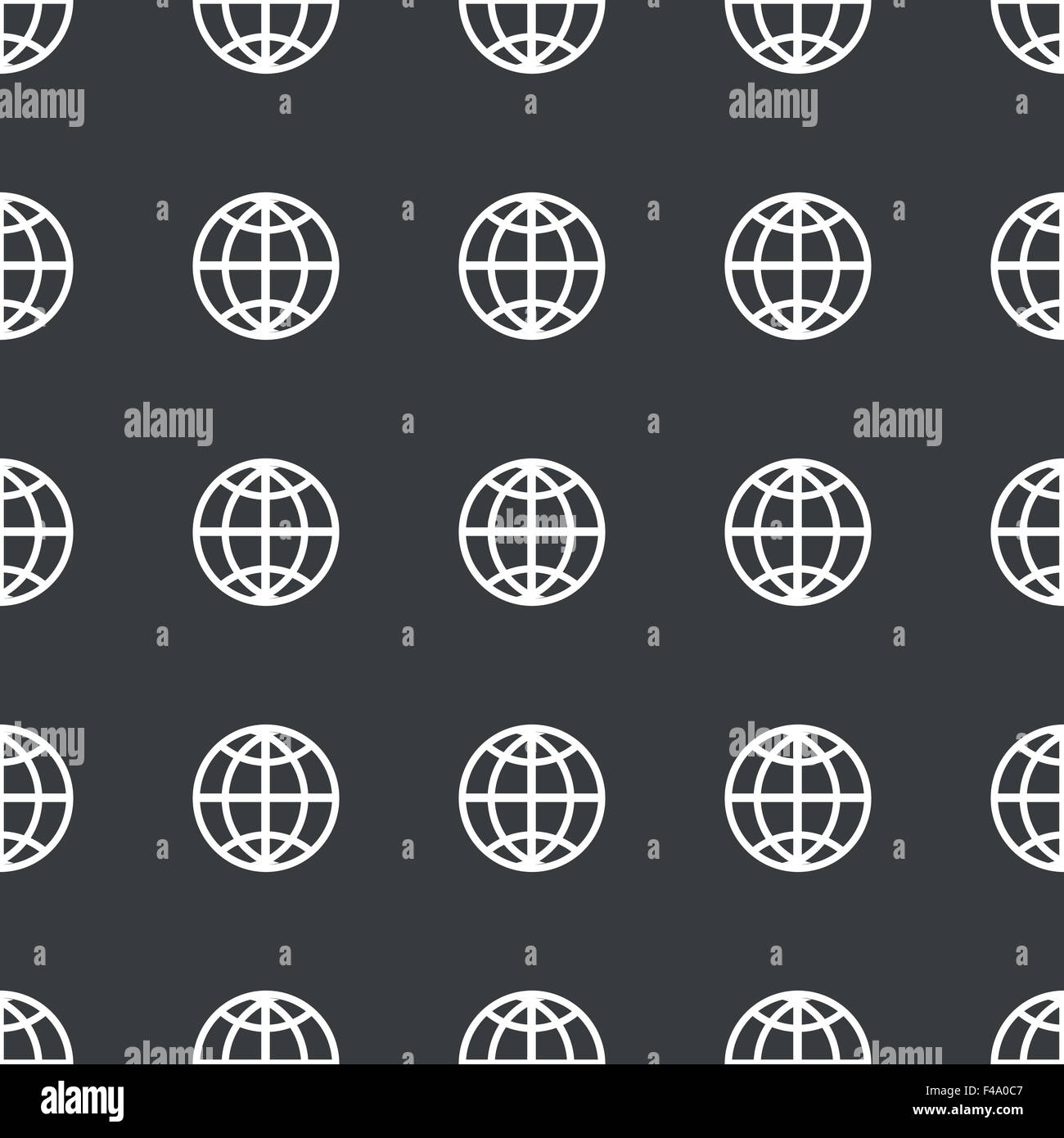 Straight black globe pattern Stock Photo - Alamy
