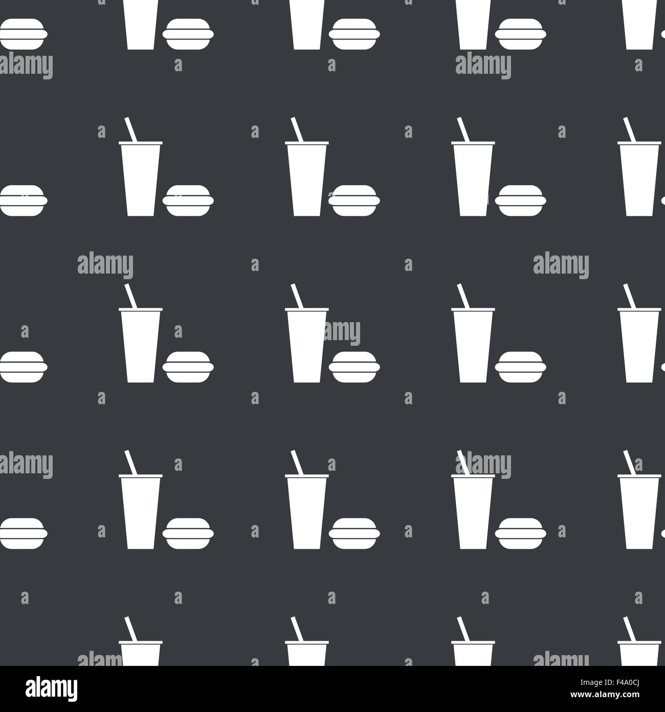 Fast food pattern hi-res stock photography and images - Alamy