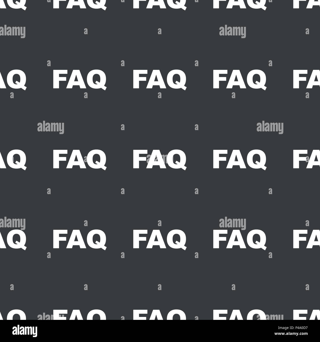 Straight black FAQ pattern Stock Photo - Alamy