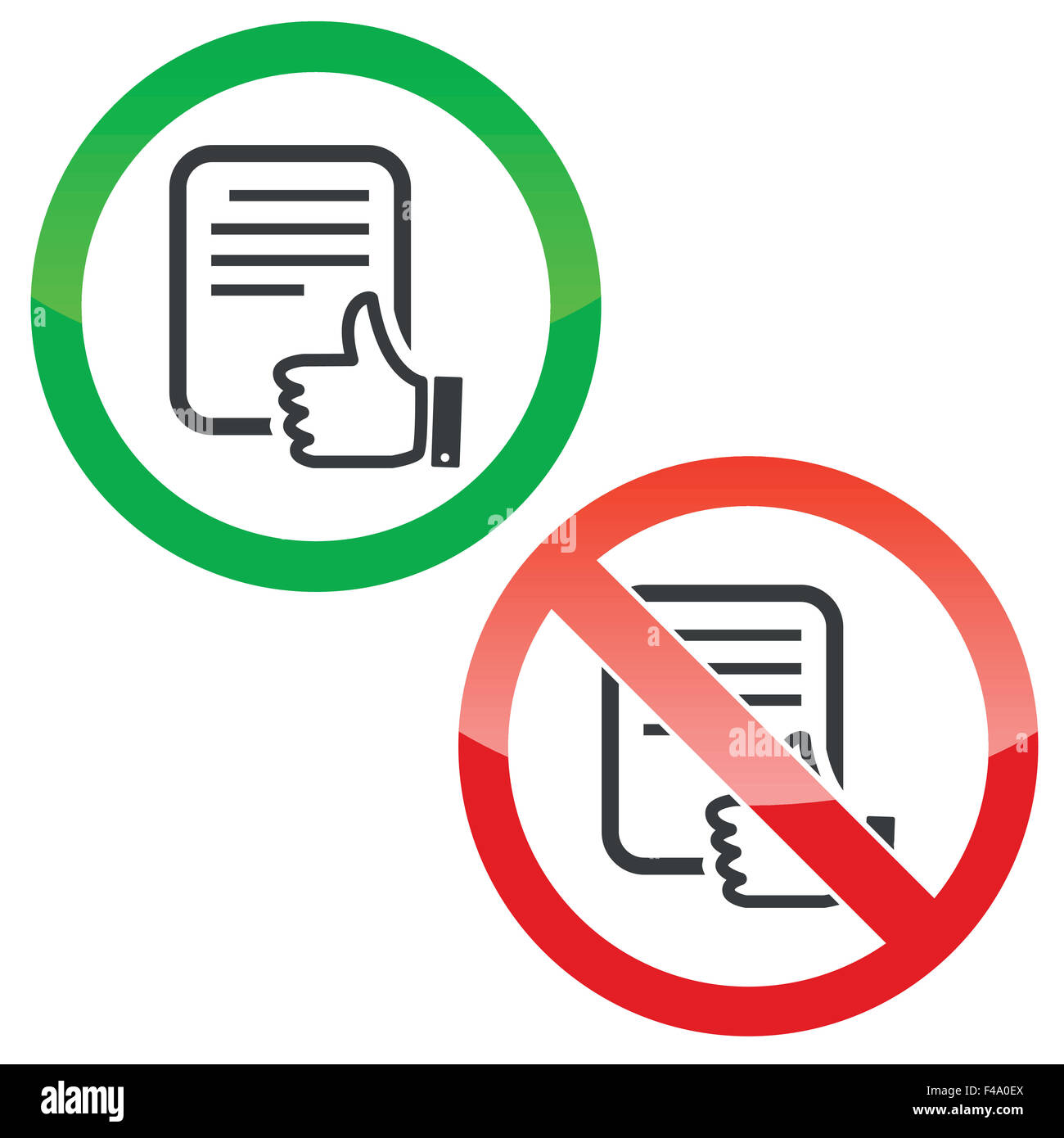 Like signs thumb up Cut Out Stock Images & Pictures - Alamy