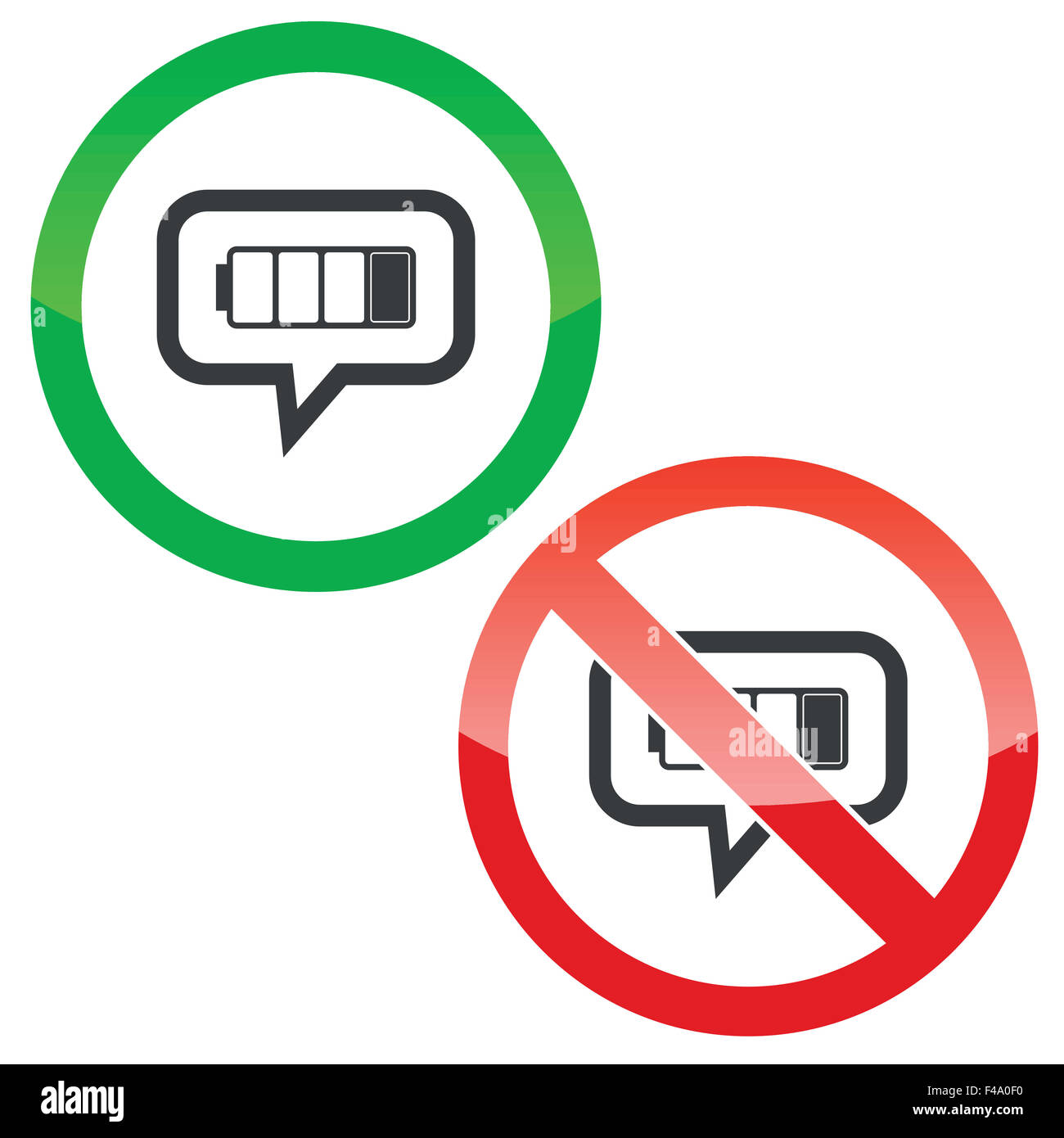 Battery low charging Cut Out Stock Images & Pictures - Alamy