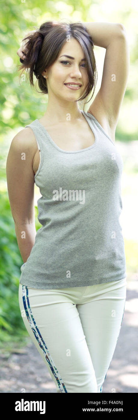 Exciting beautiful woman hi-res stock photography and images - Alamy