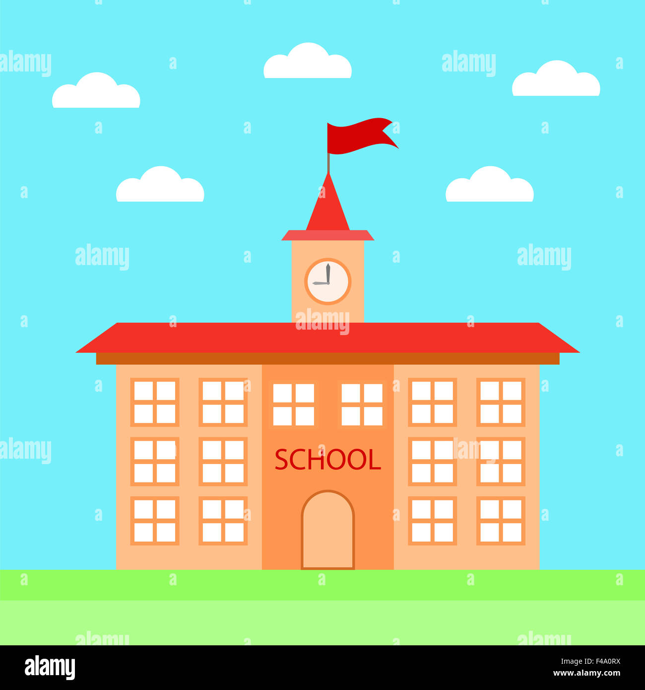 School icon hi-res stock photography and images - Alamy
