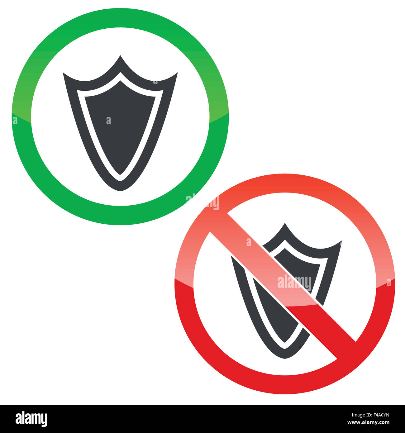 Shield signs hi-res stock photography and images - Alamy