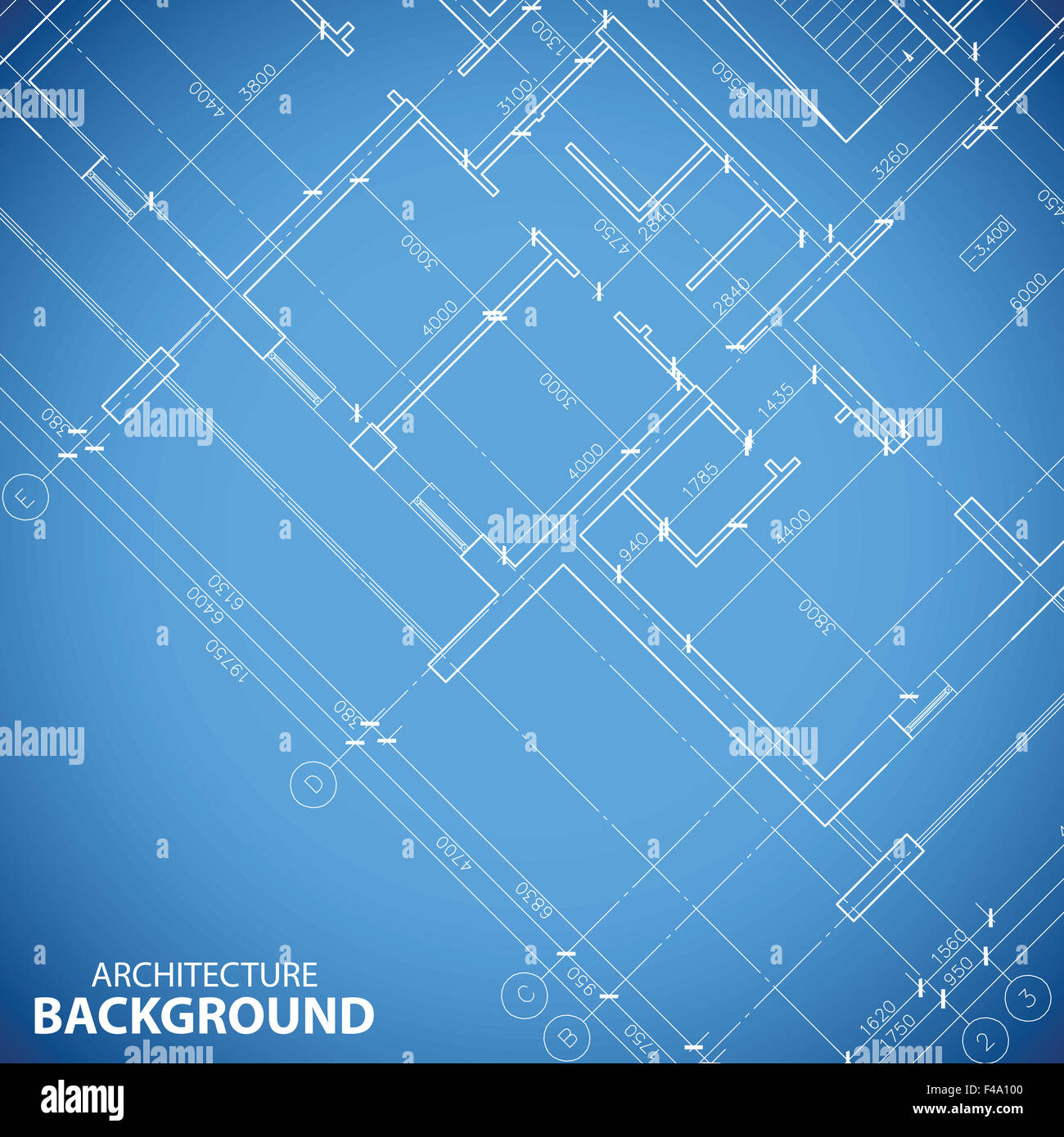 Blueprint building plan background Stock Photo - Alamy