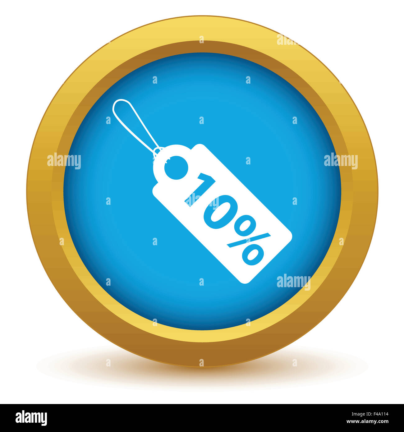Gold discount icon Stock Photo - Alamy