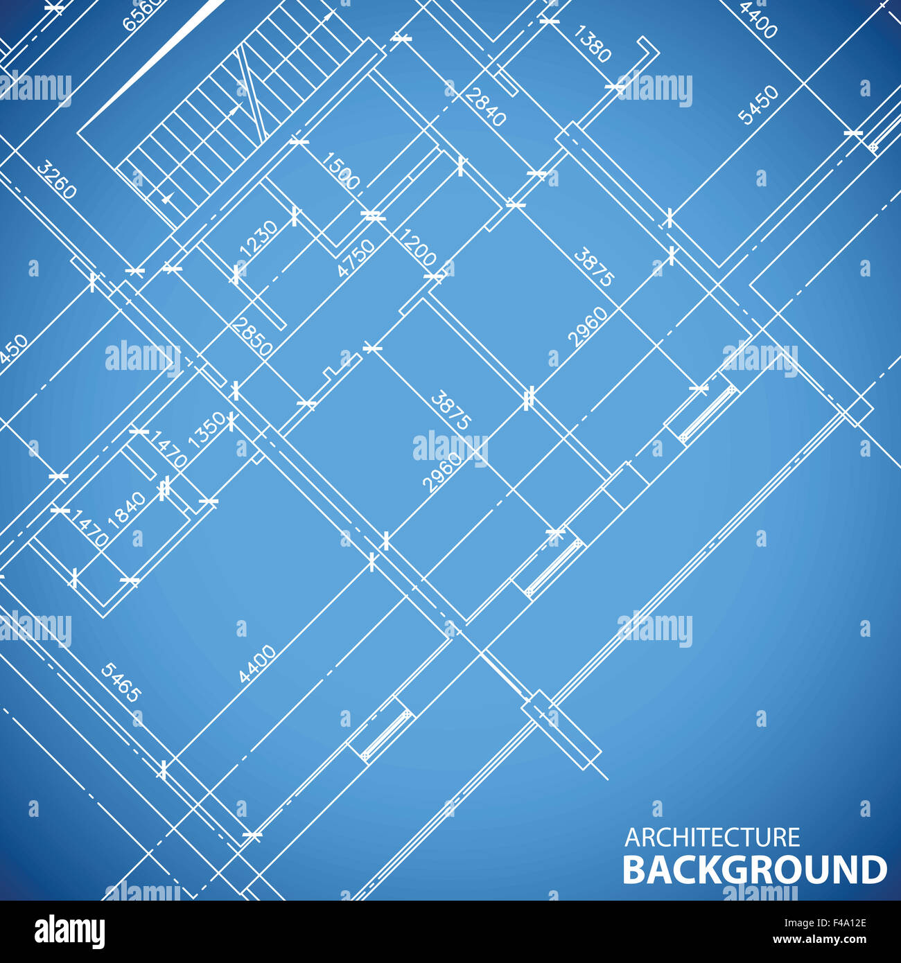 Blueprint building structure Stock Photo - Alamy