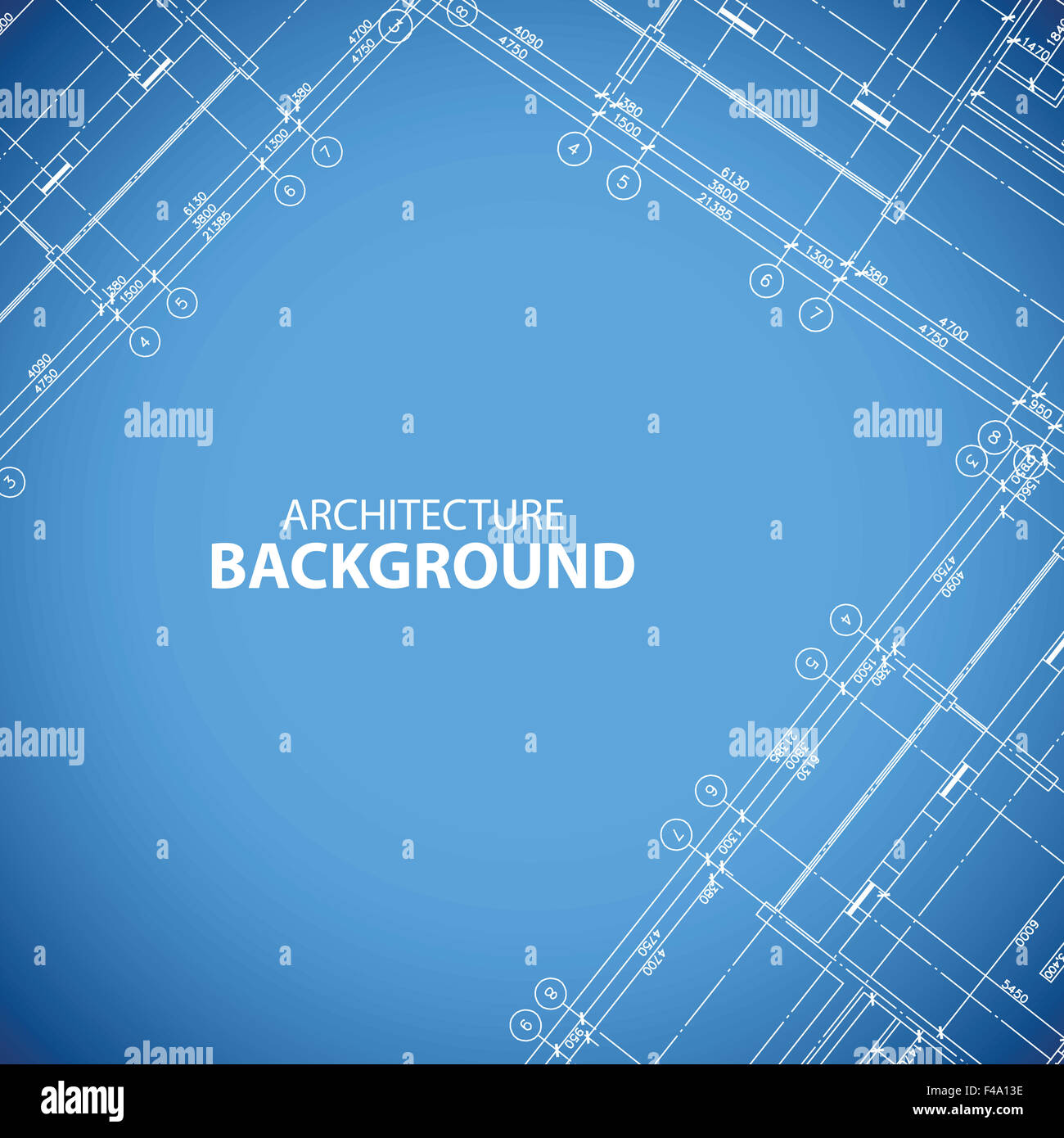 Blueprint building print Stock Photo - Alamy