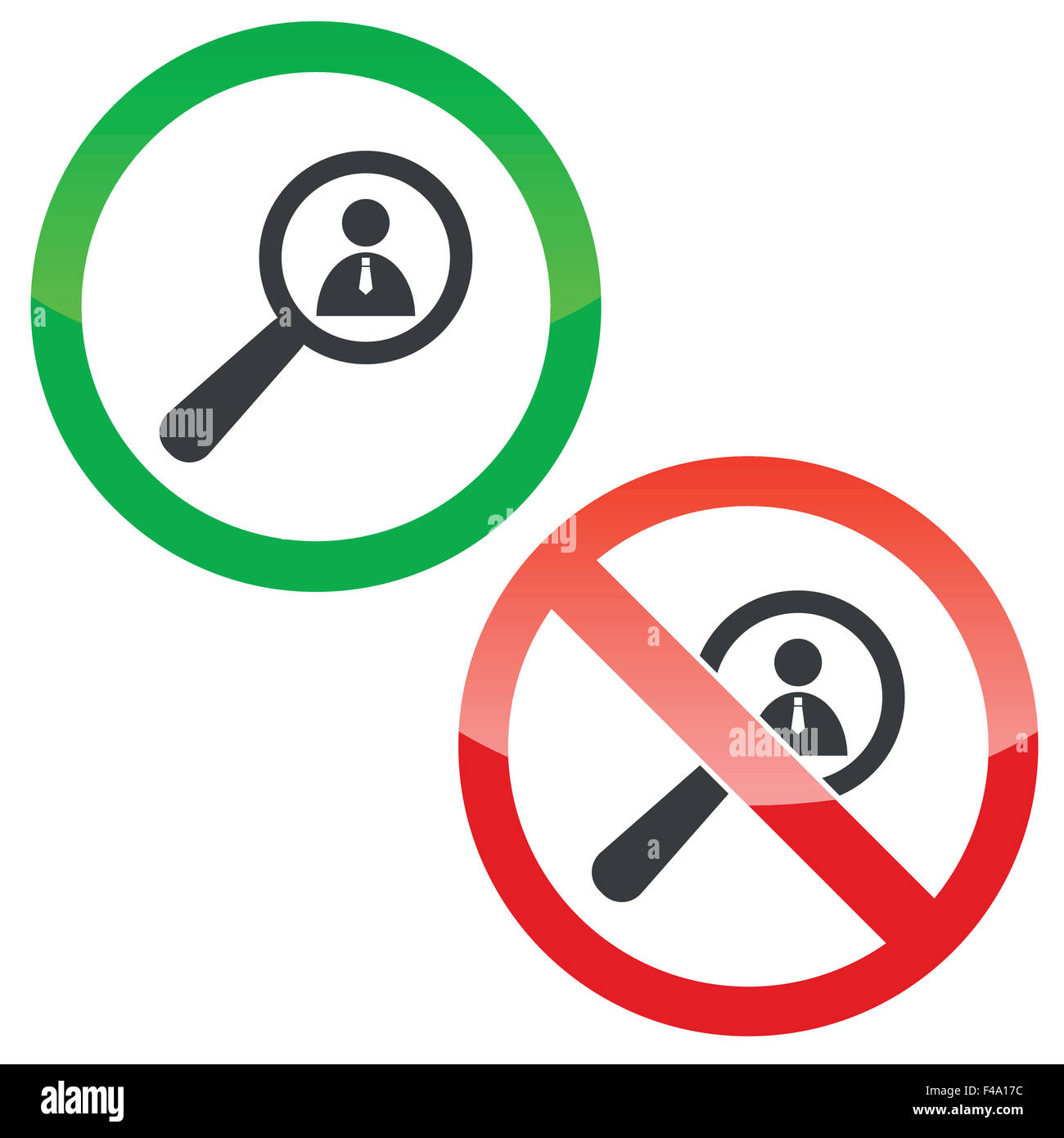 User details permission signs set Stock Photo - Alamy