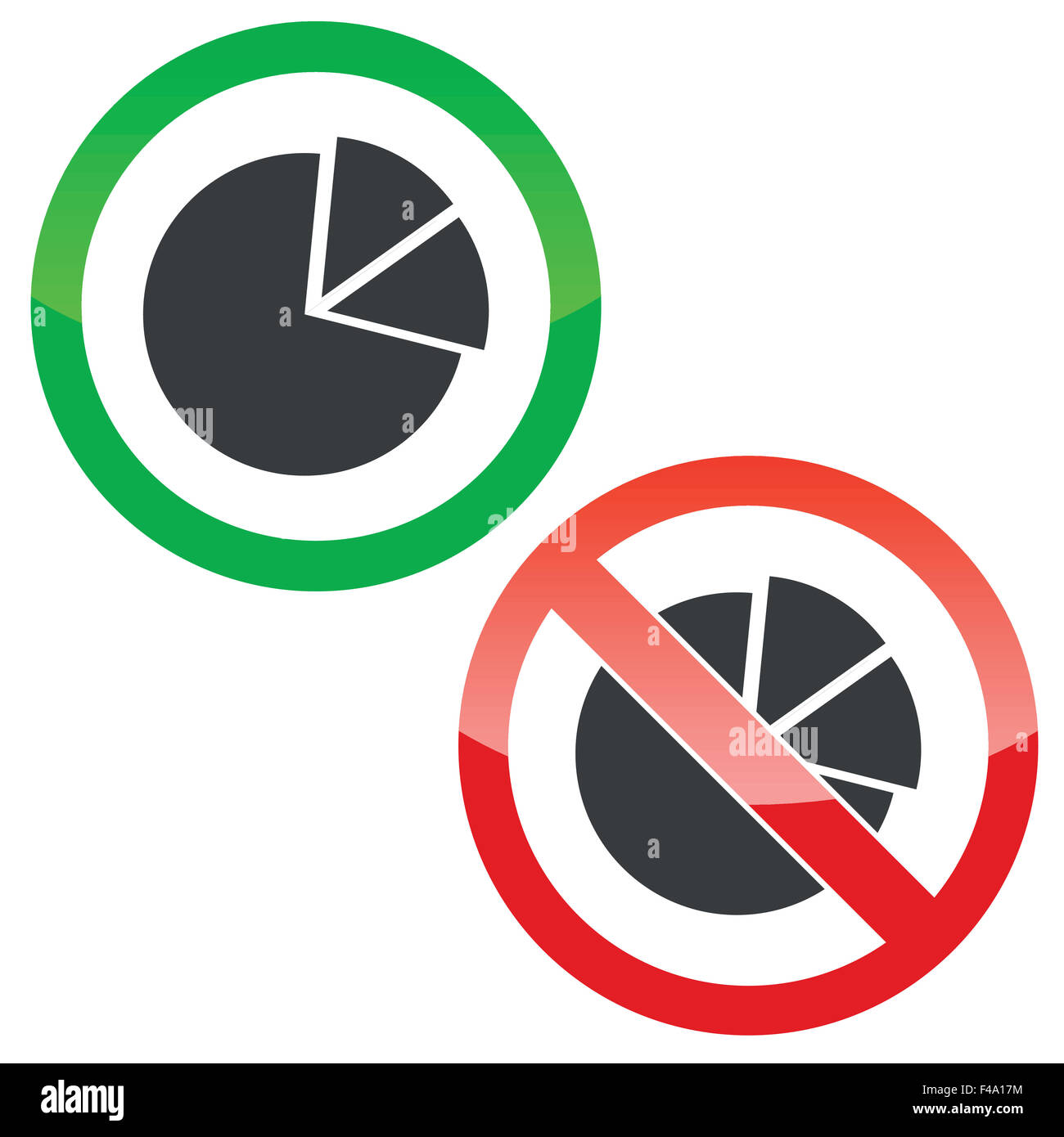 Diagram permission signs set Stock Photo - Alamy