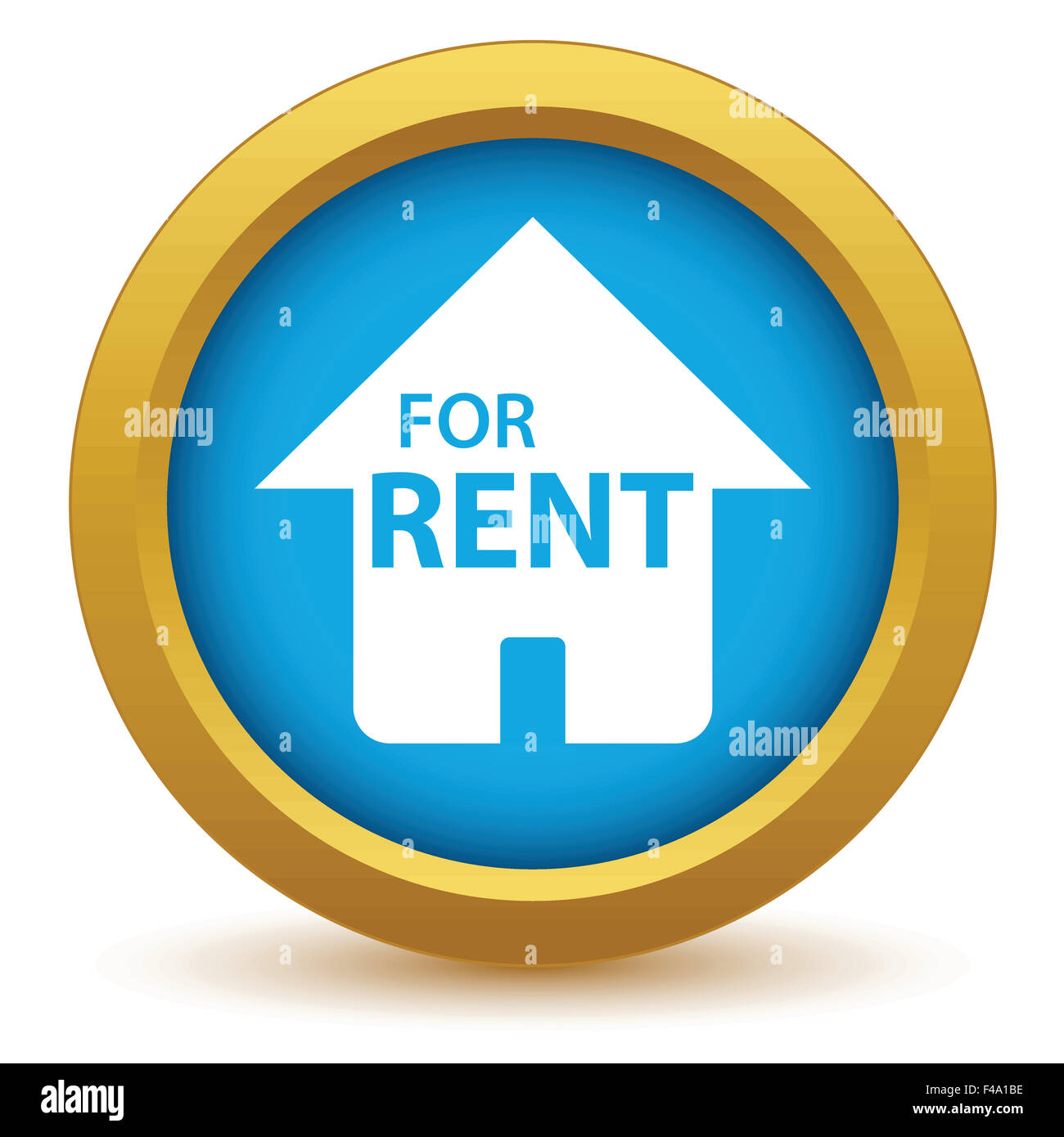 Gold for rent icon Stock Photo - Alamy