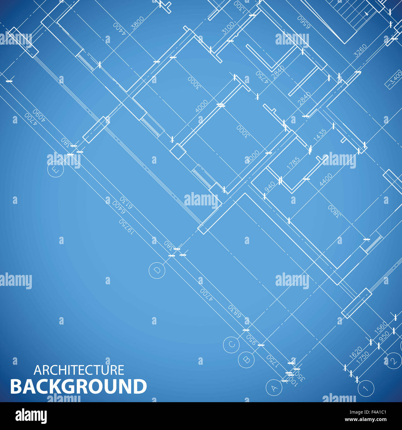 Unique building plan background Stock Photo - Alamy