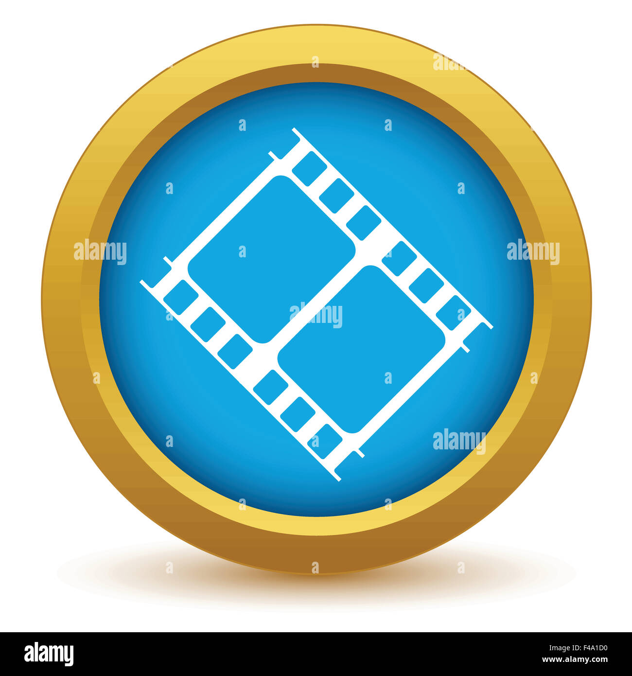 Gold film icon Stock Photo - Alamy