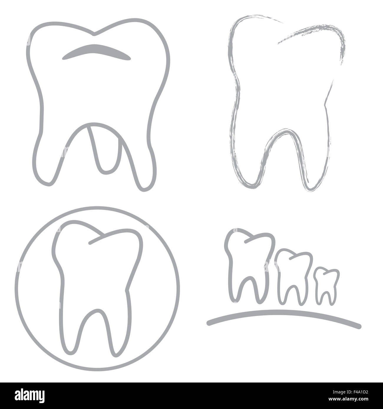 Tooth sign icon Stock Photo - Alamy