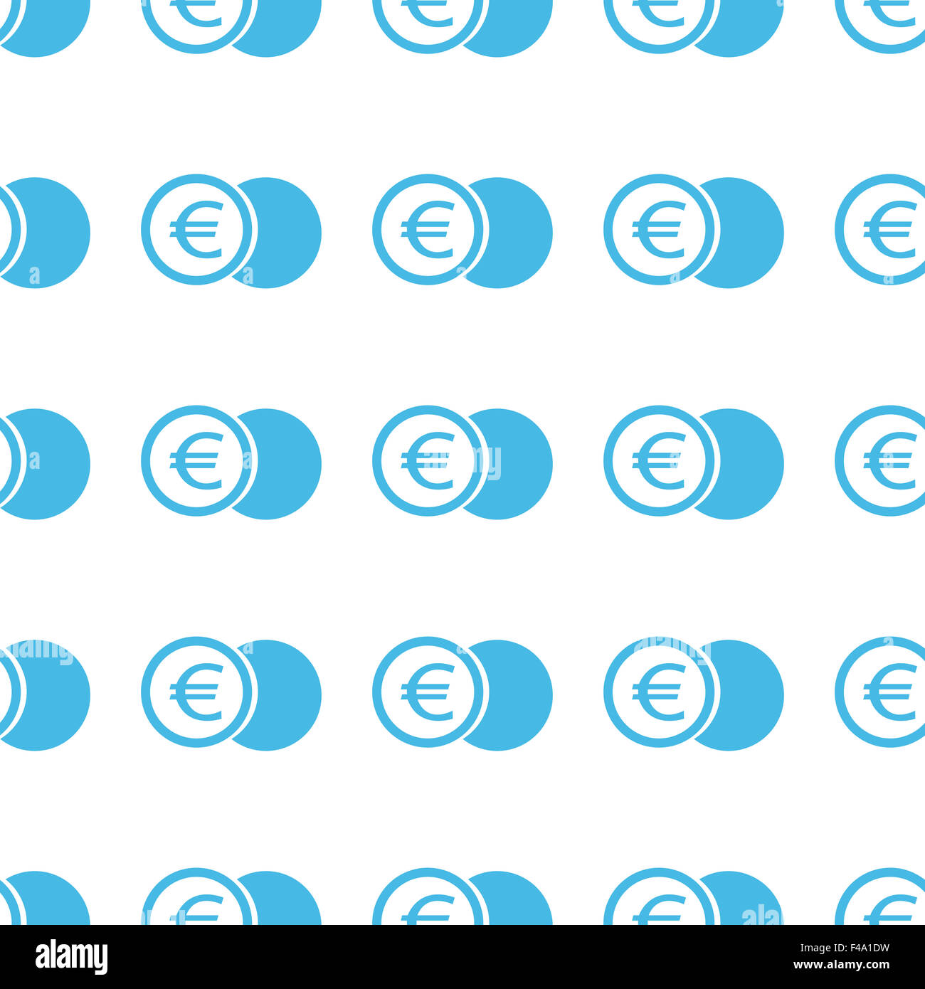 Unique Euro coin seamless pattern Stock Photo - Alamy