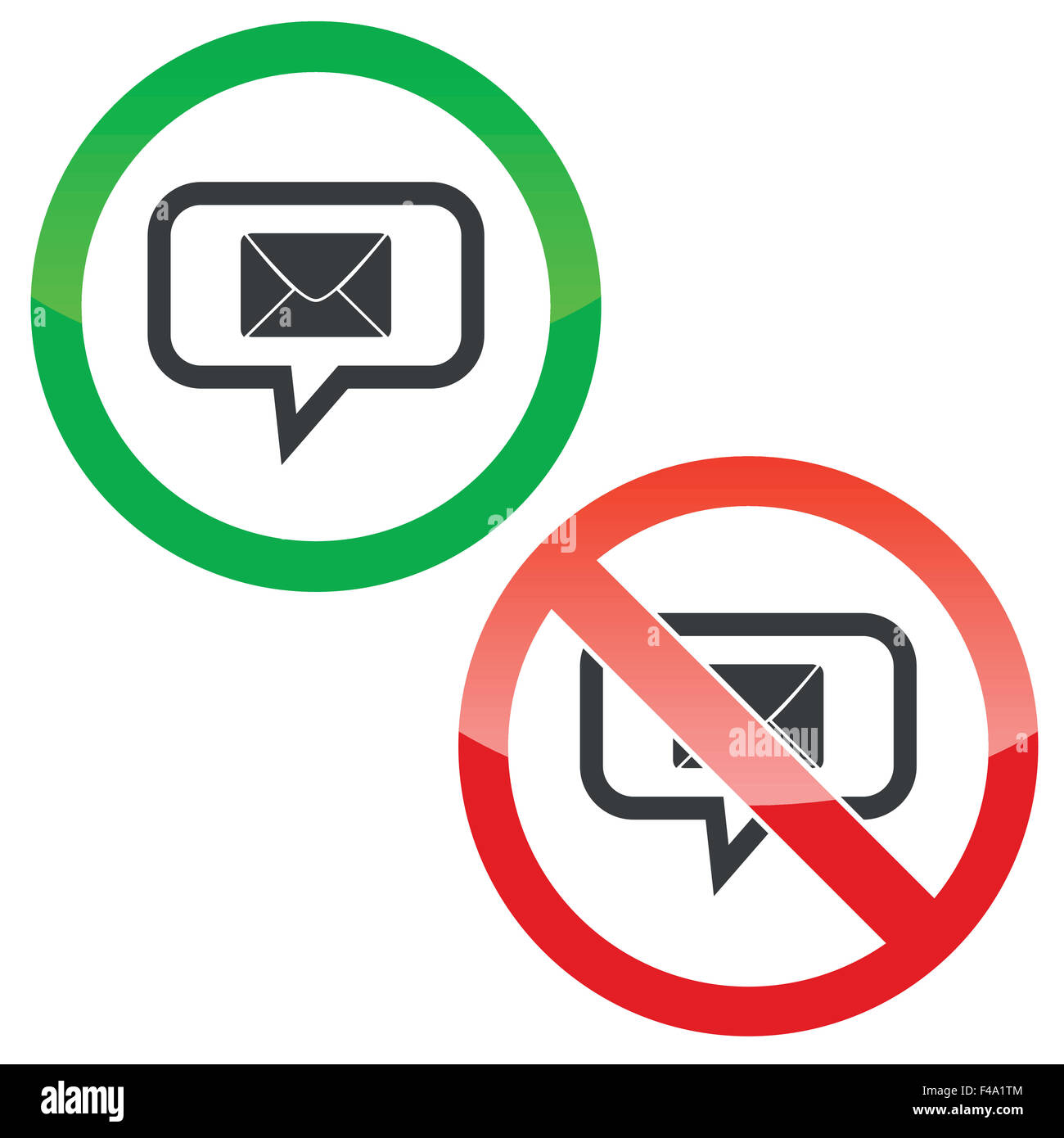 Letter message permission signs Stock Photo - Alamy