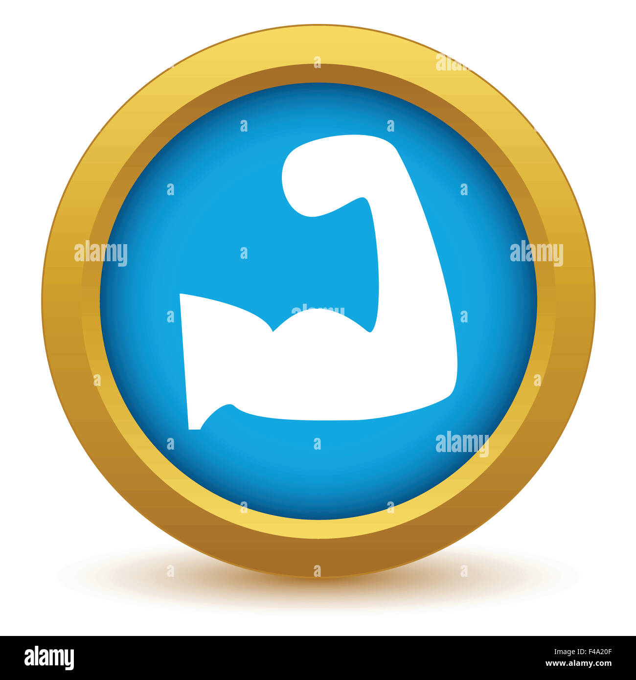 Gold brawn icon Stock Photo - Alamy