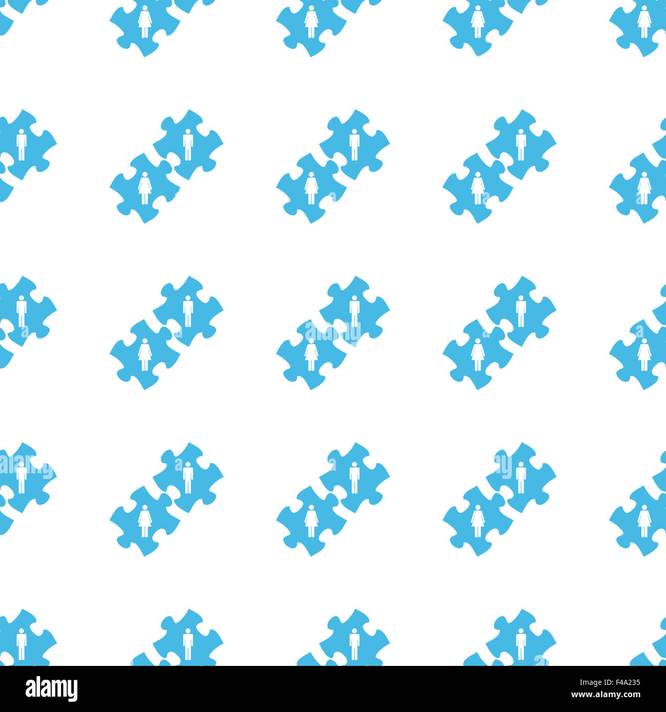 Unique Love puzzle seamless pattern Stock Photo - Alamy